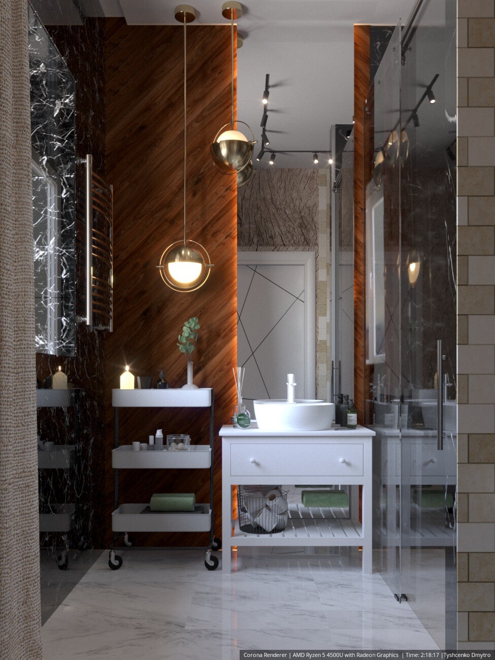 ArtStation - Visualisation of Bathroom View 1 #3Ds Max