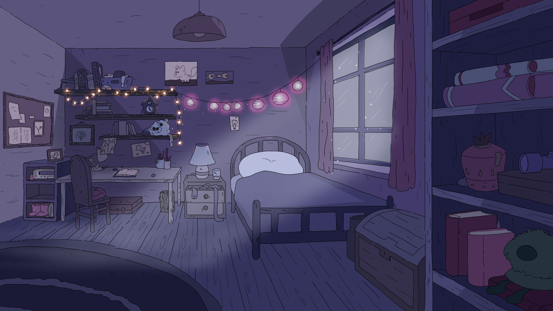 ArtStation - Hilda BG Painting