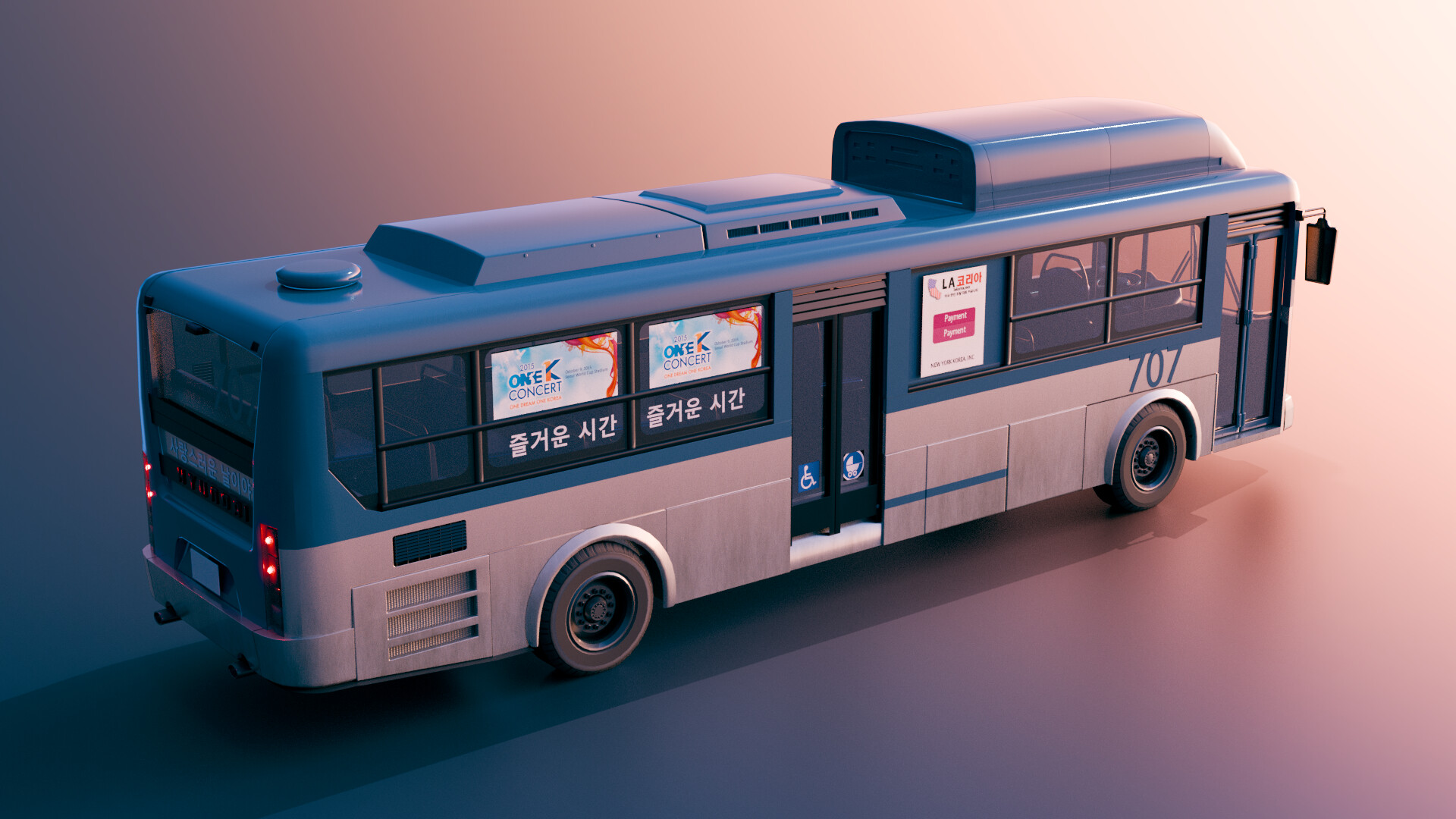 ArtStation - Korean Bus