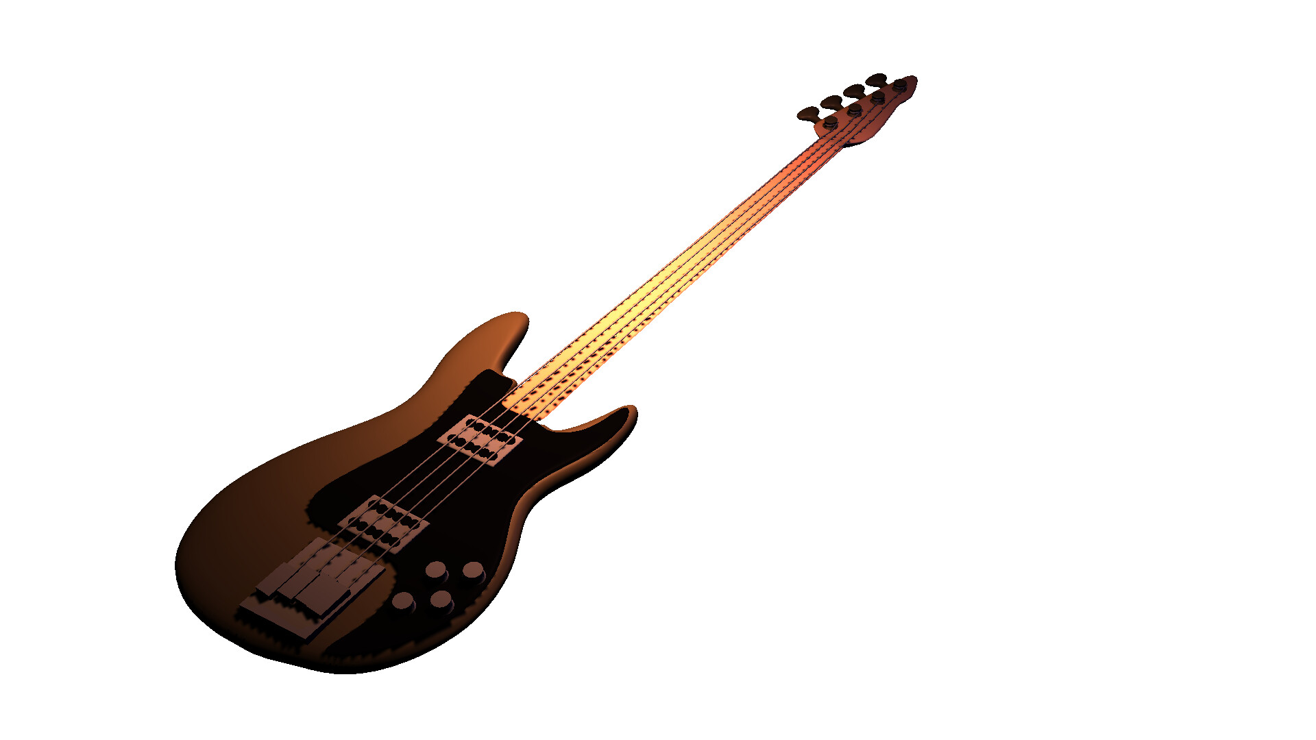 ArtStation - Low Poly Bass Guitar