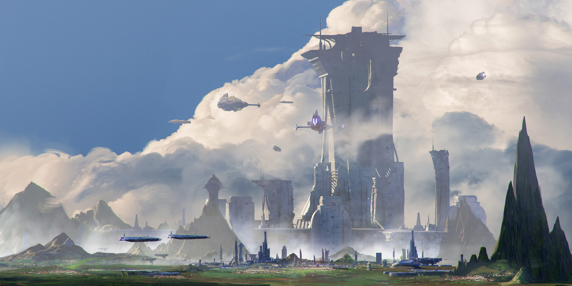 ArtStation - Empyrea Primus Spaceport