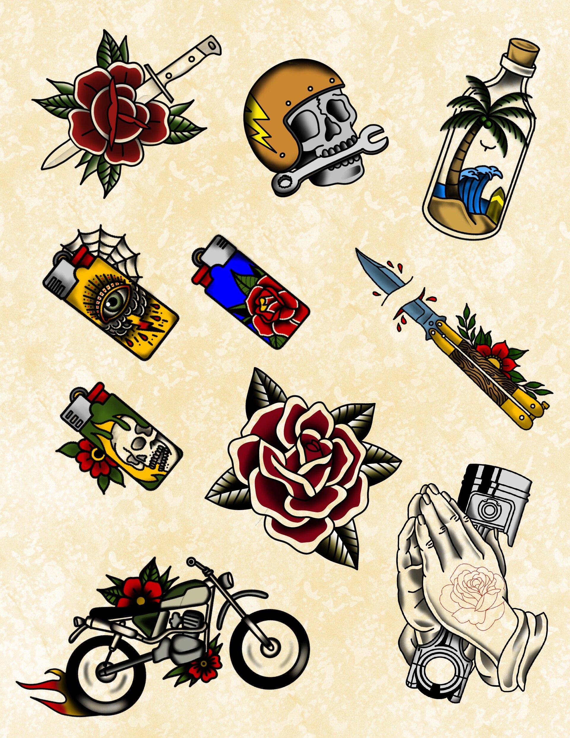 American Traditional Tattoos Designs