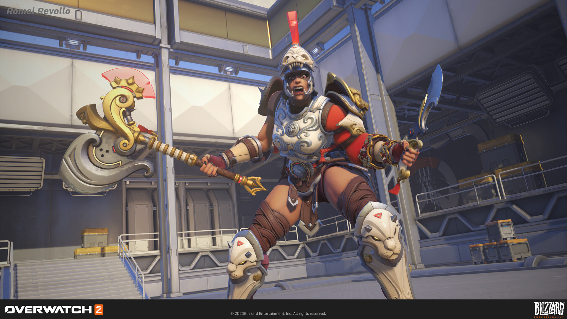 Romel Revollo | Character Artist | Portfolio - Overwatch 2 - Gladiator ...