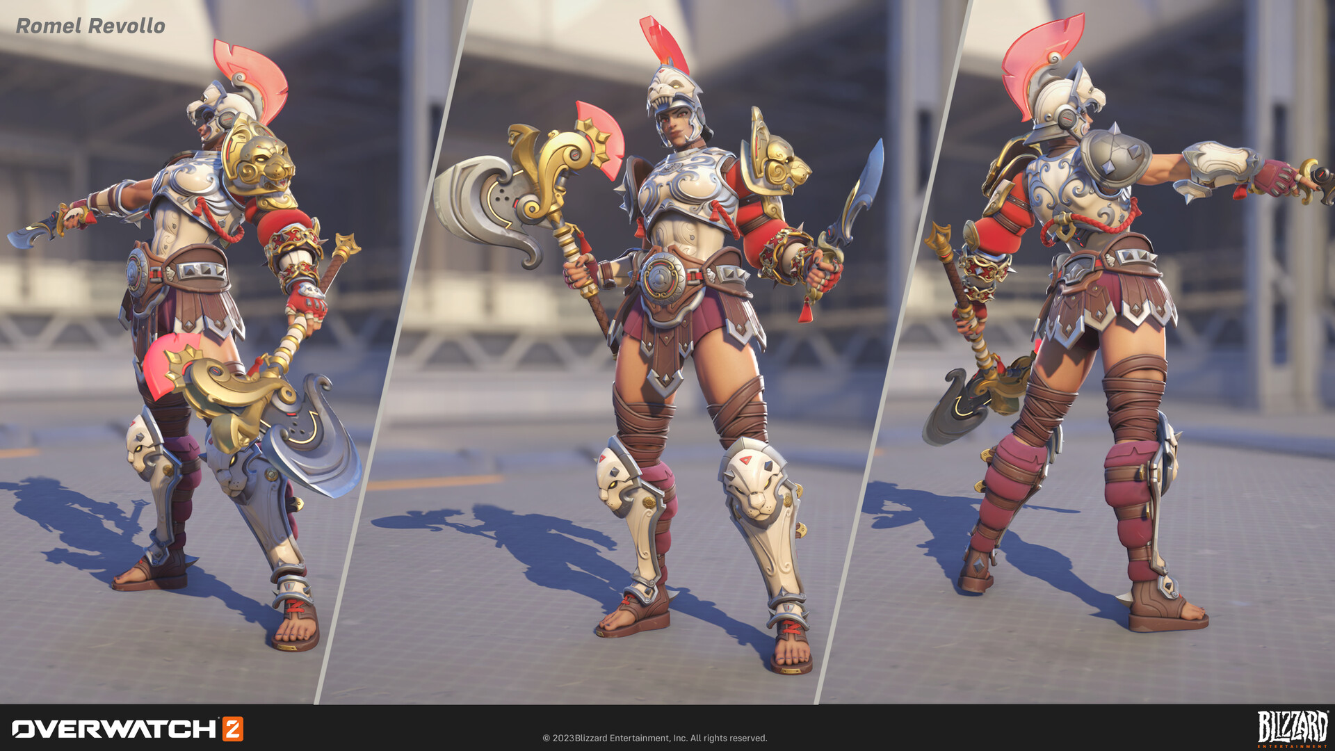 Romel Revollo | Character Artist | Portfolio - Overwatch 2 - Gladiator ...