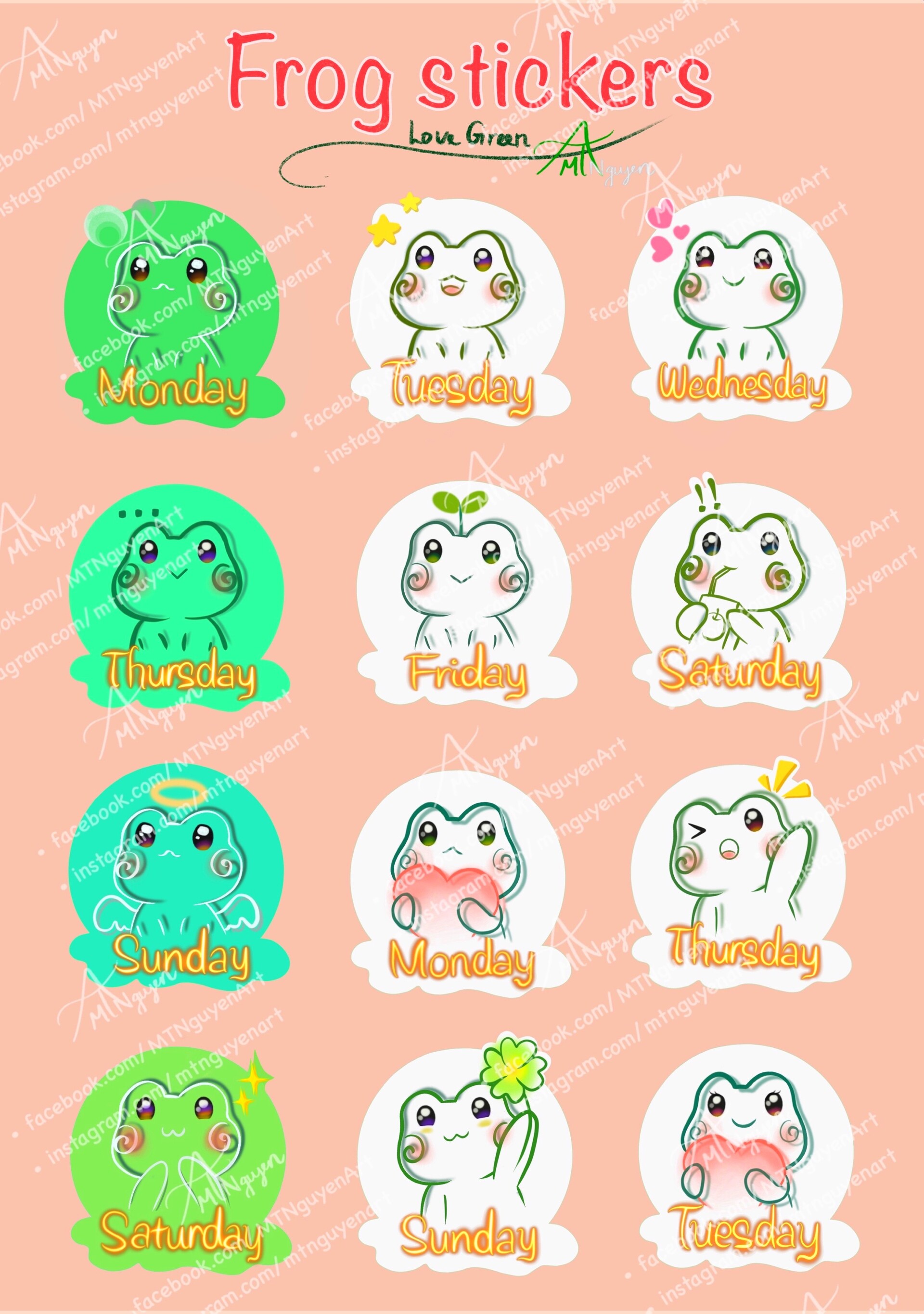 ArtStation - Frog Stickers