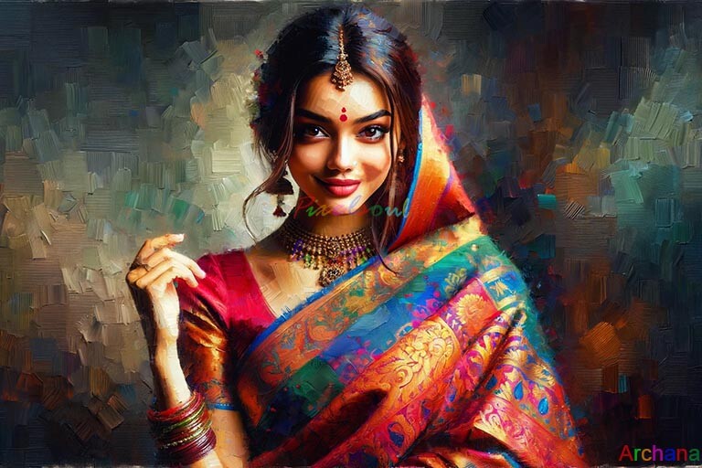 ArtStation - Cultural Elegance: A Bridal Portrait - 4 of 5