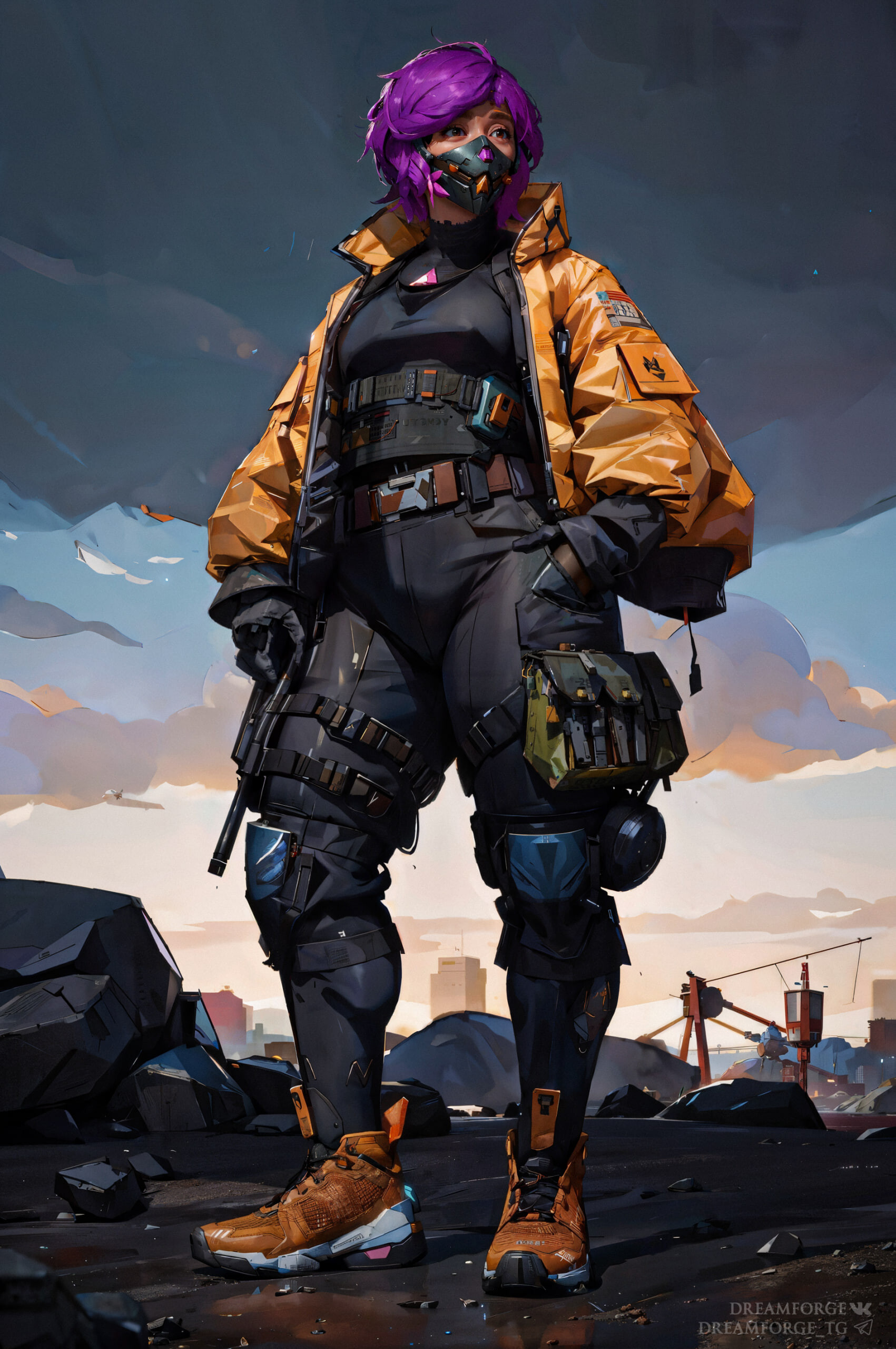 Alexandr Voytsekhovskiy - Various Cyberpunk Character Designs