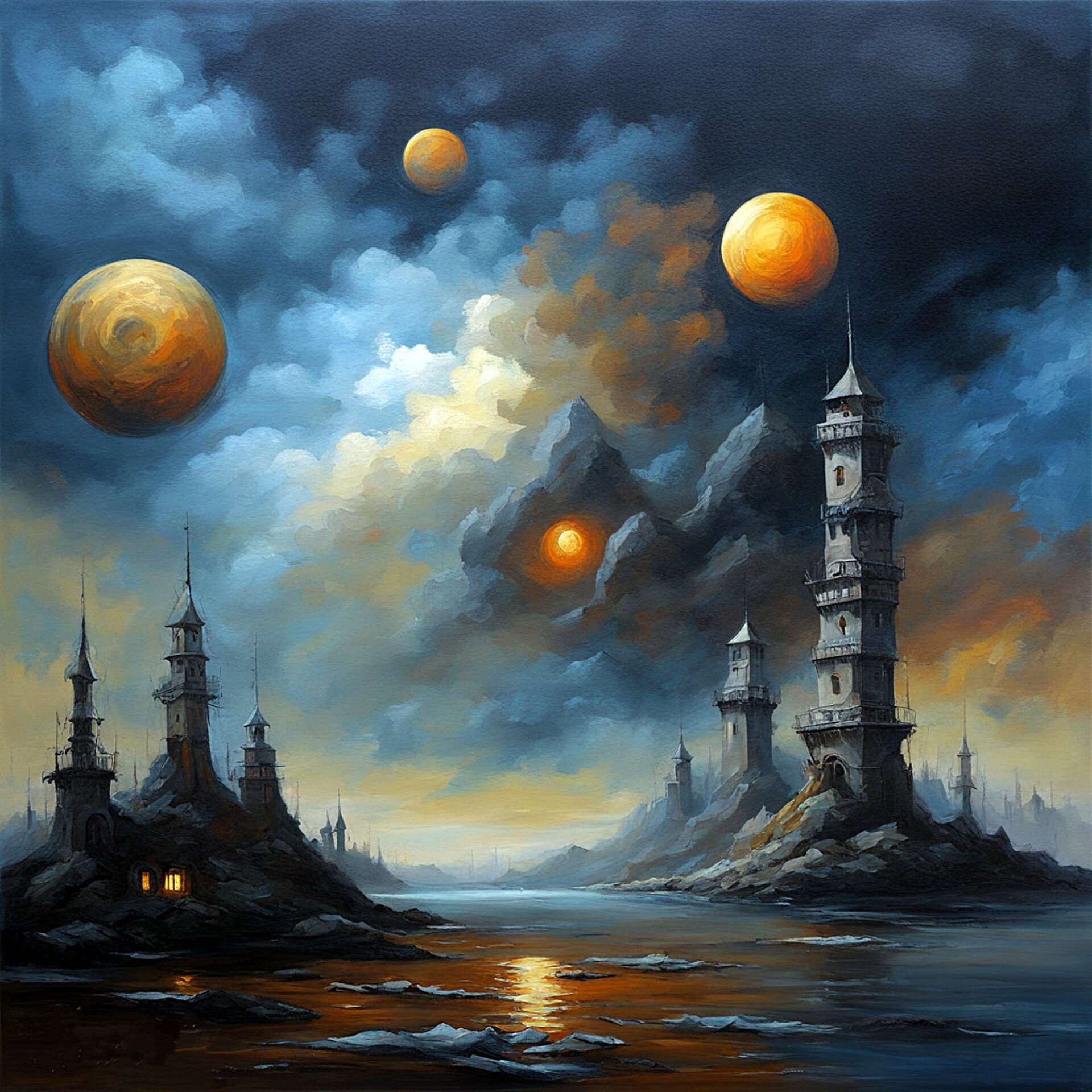 ArtStation - City of Tsargs on the distant planet Ugra