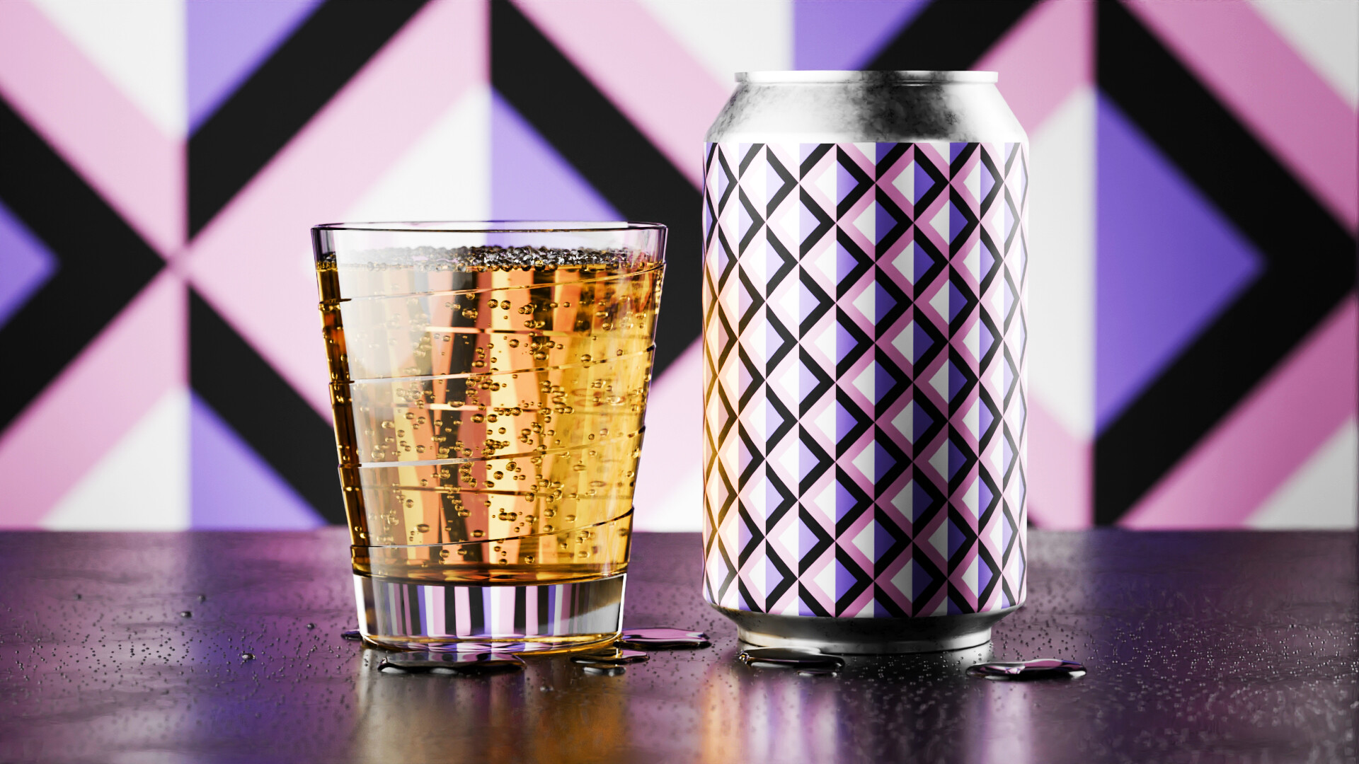 ArtStation - Pattern Design - Light On Lattice