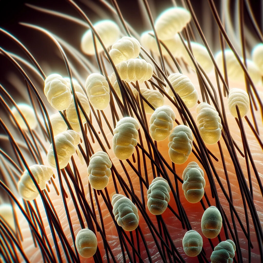 ArtStation - The Shocking Truth: How to Tell Live vs. Dead Lice Eggs - Can You Spot the Difference?