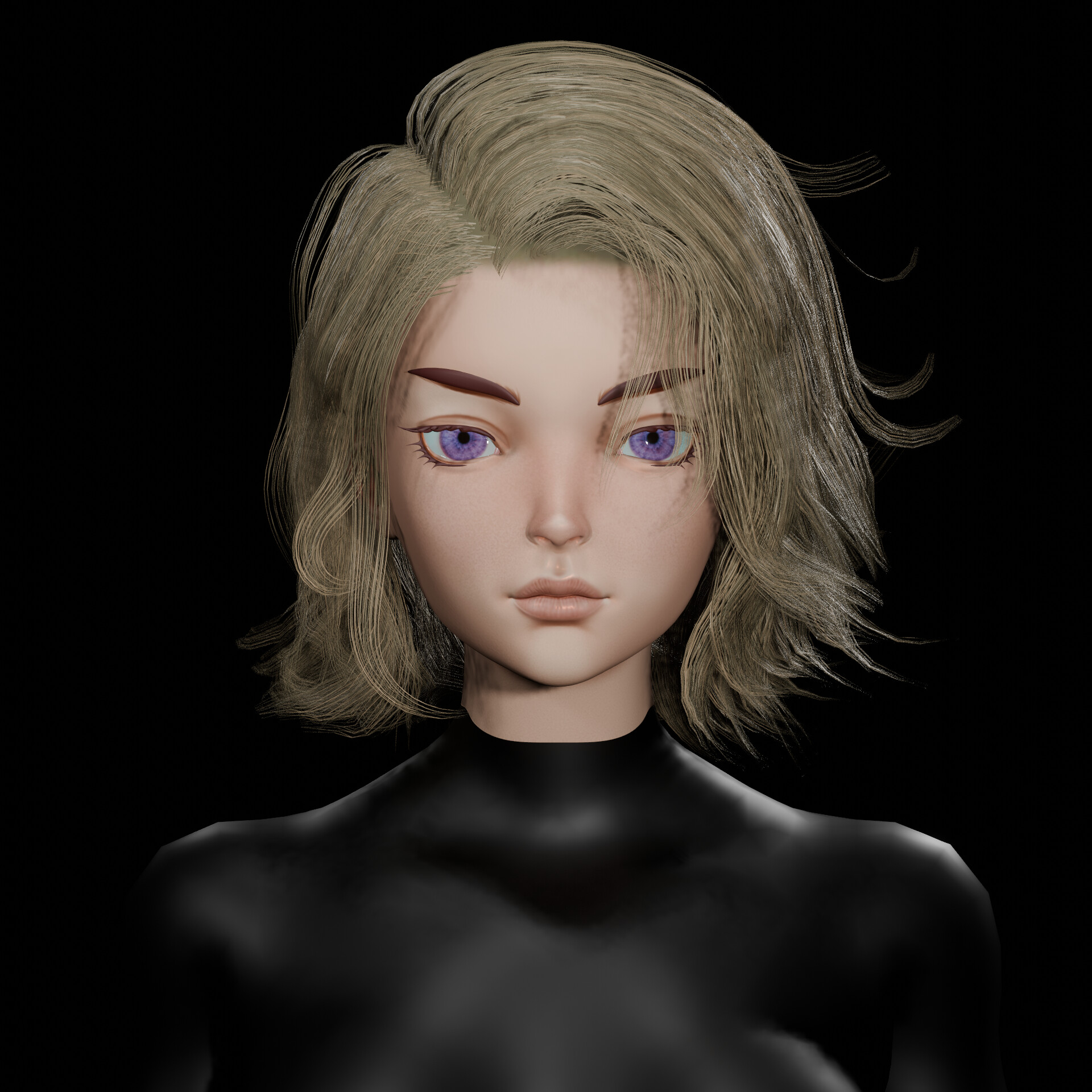 ArtStation - Hair Cards 4(Blonde woman)