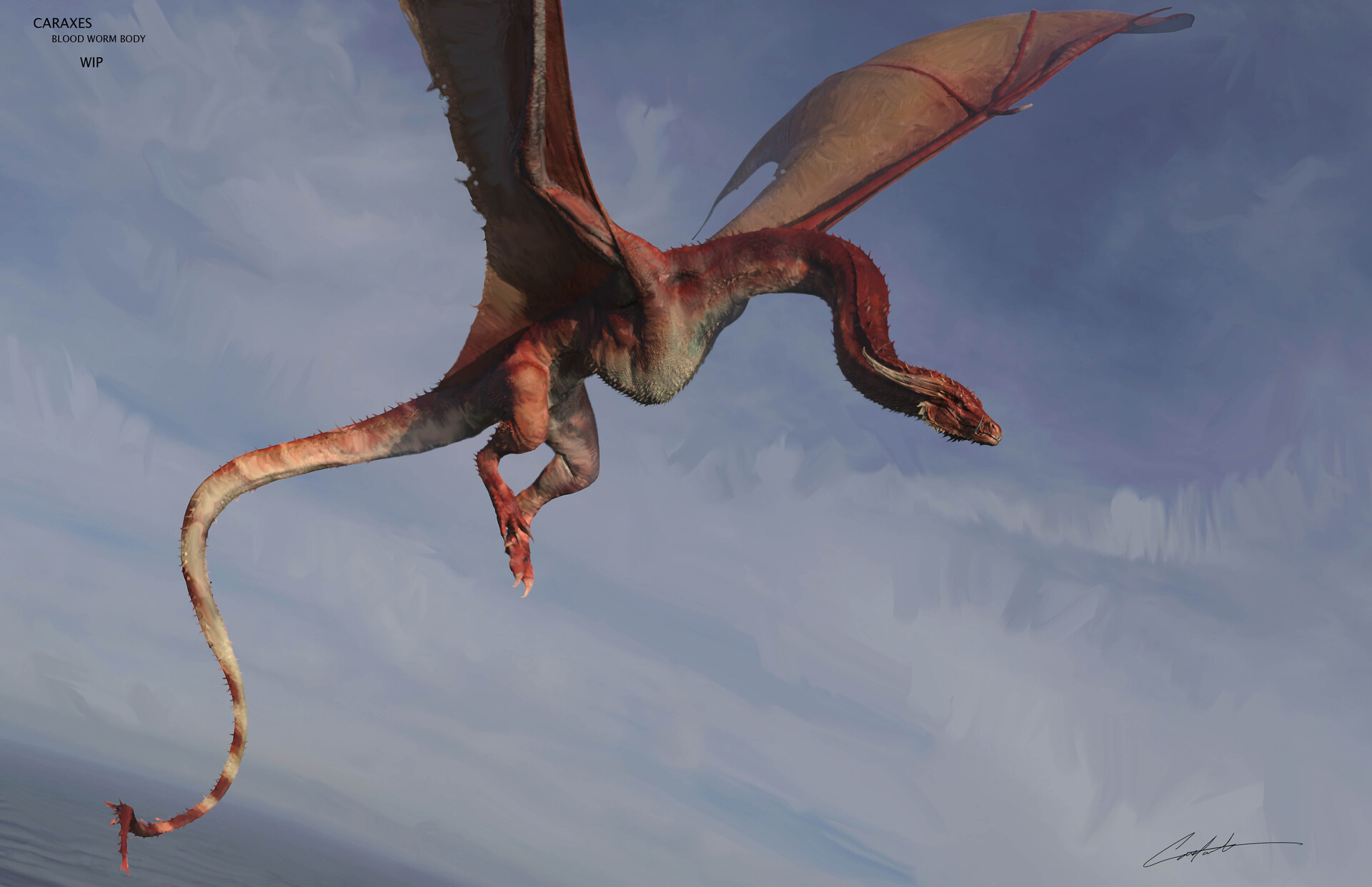 Constantine Sekeris - House of the dragon Caraxes Body design exploration