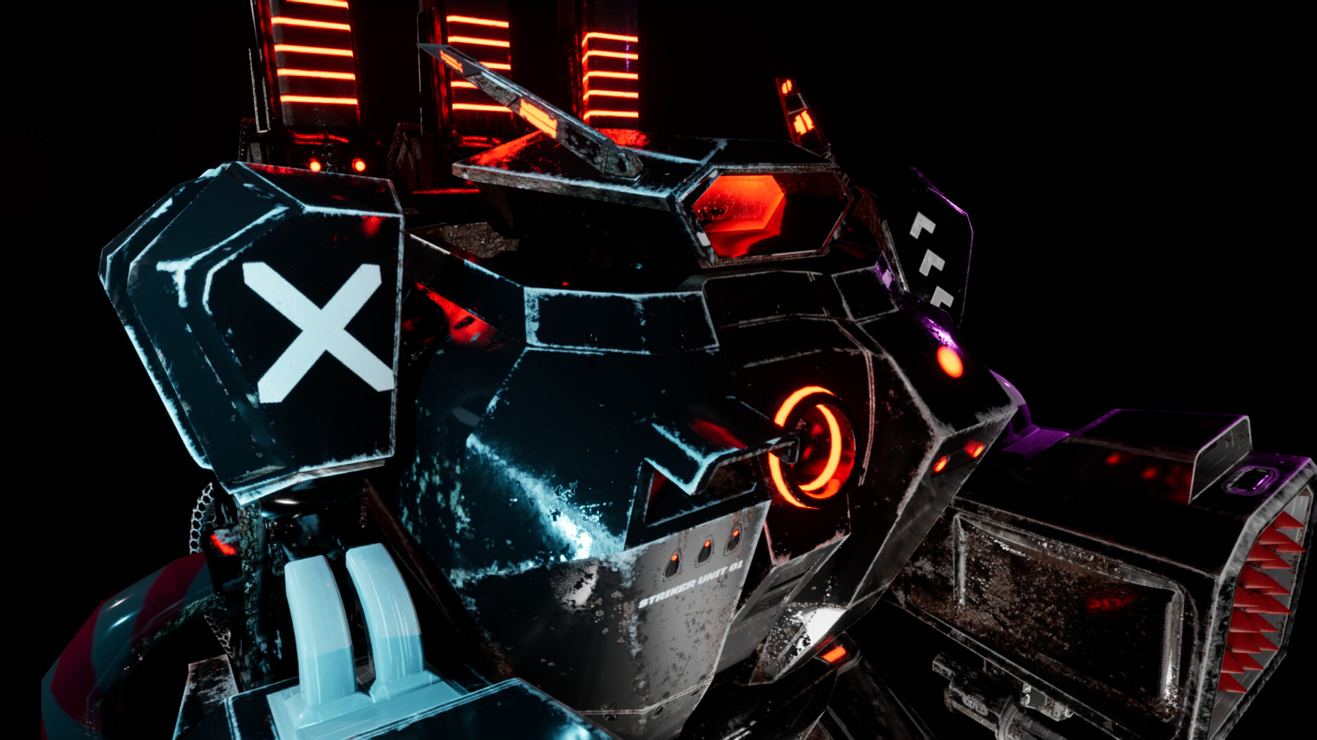 ArtStation - Striker Unit 01 - Battle Mech