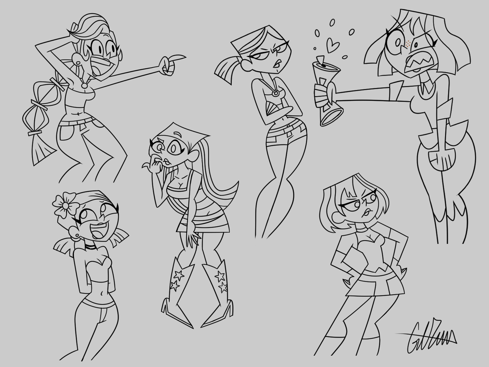 total drama coloring pages