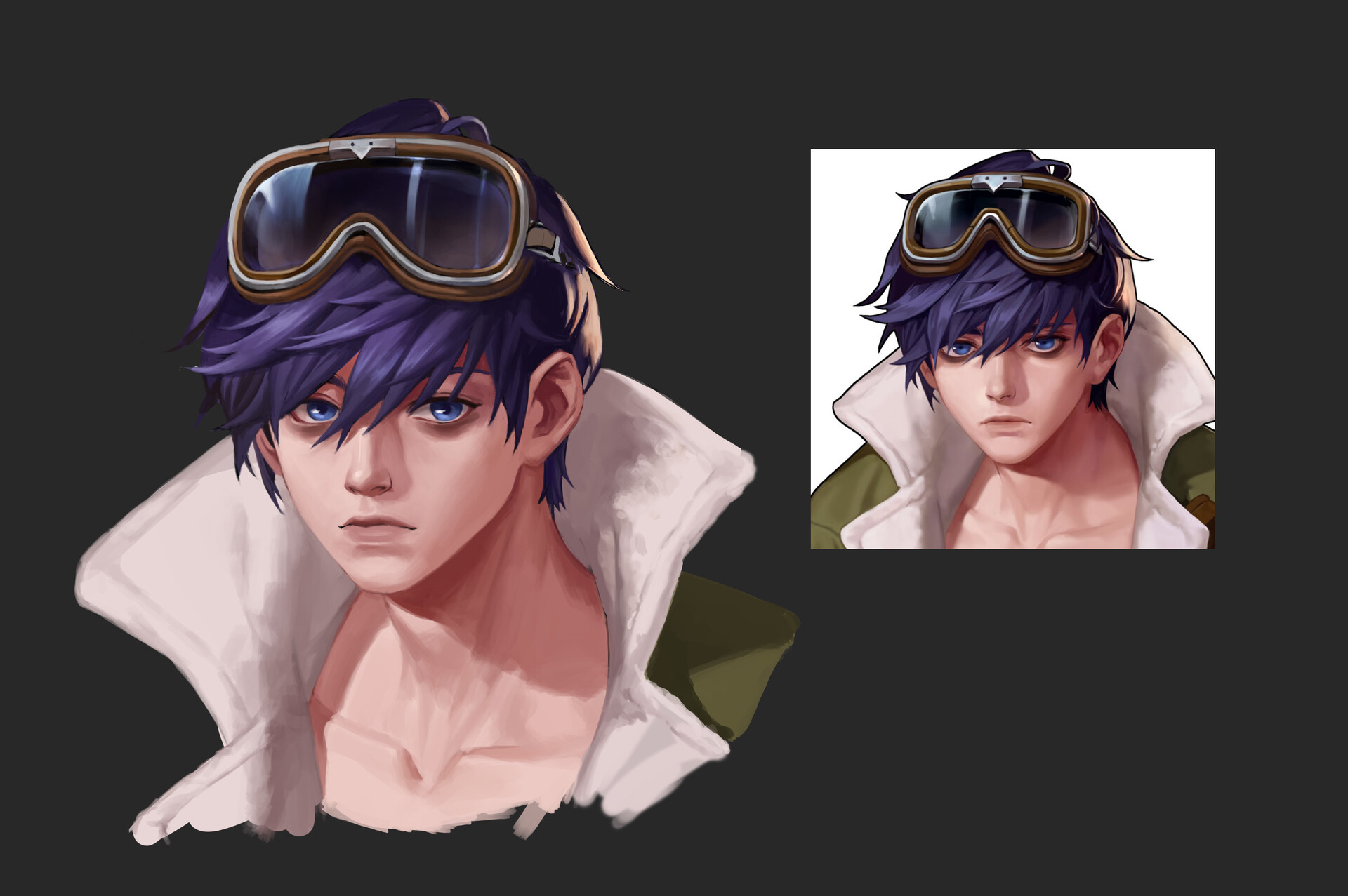 ArtStation - copy practice (BUILDING & FIGHTER)