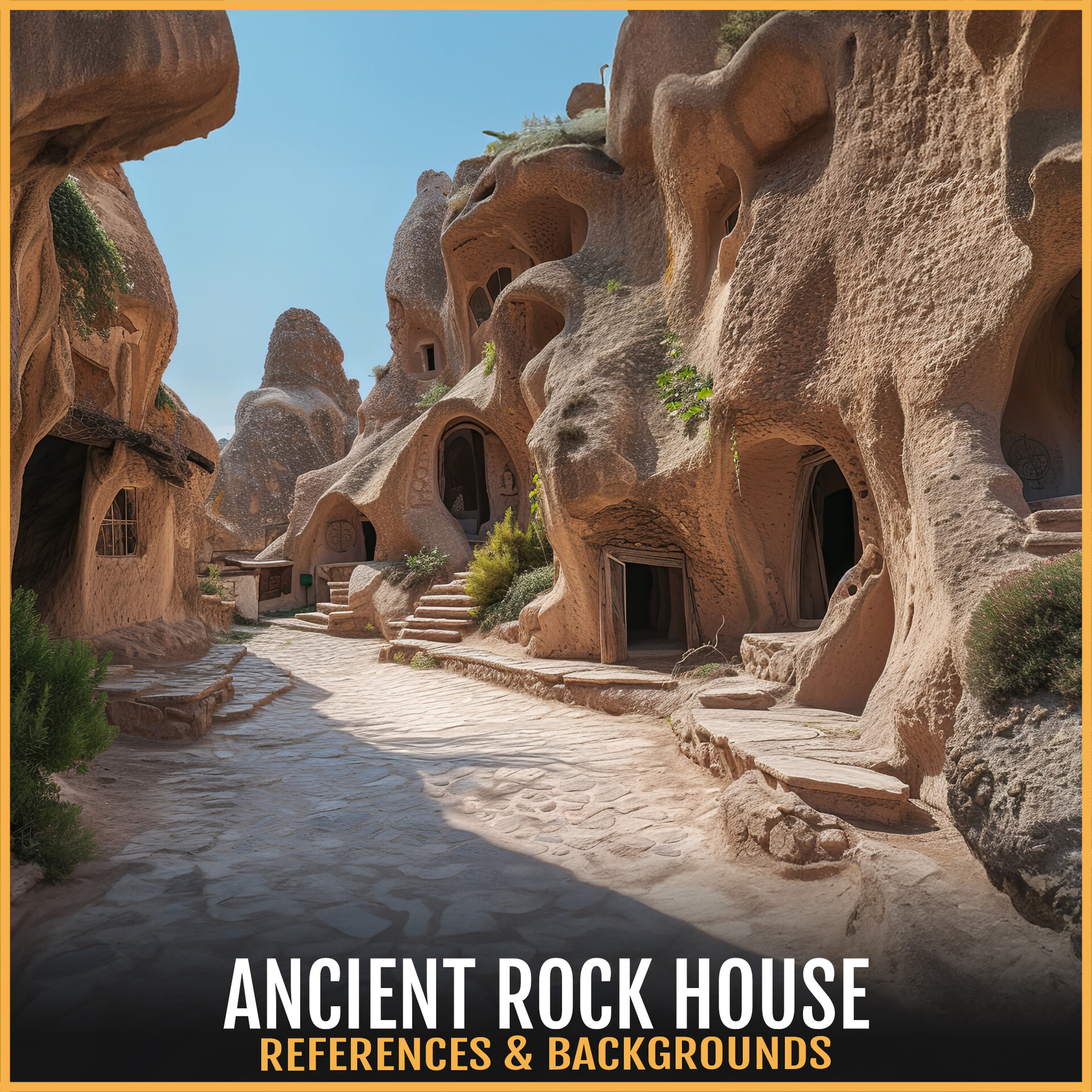 ArtStation - 505 Ancient Rock House