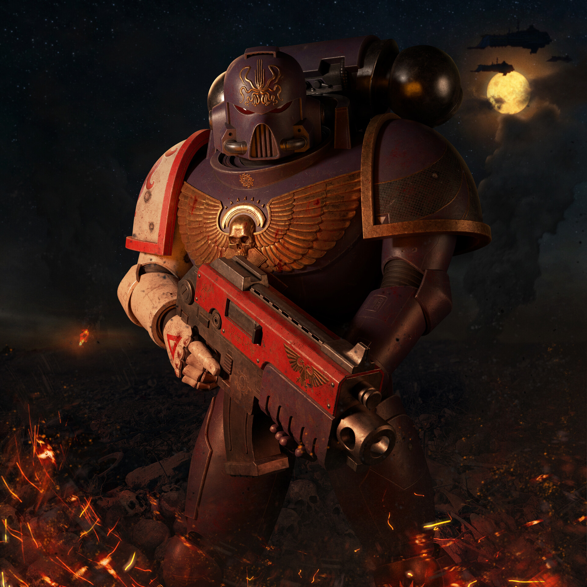 ArtStation - Space Marine: Warhammer 40k