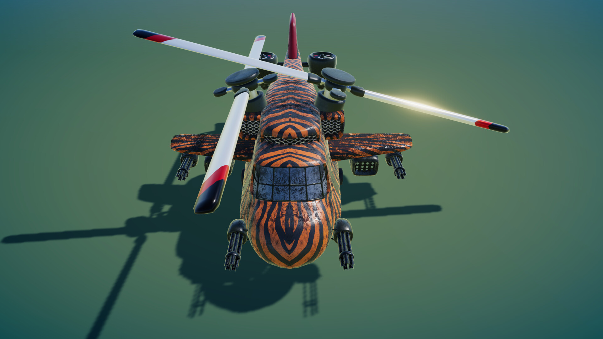 ArtStation - Helicopter (case study for a company interview)