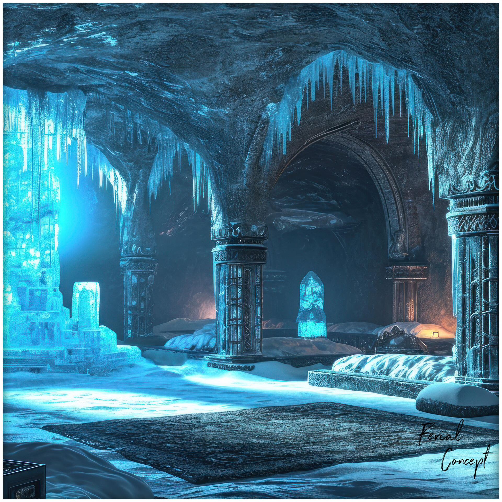ArtStation - 🔹210 Ice Castle - Interior Reference Image Pack v.52 |8K|