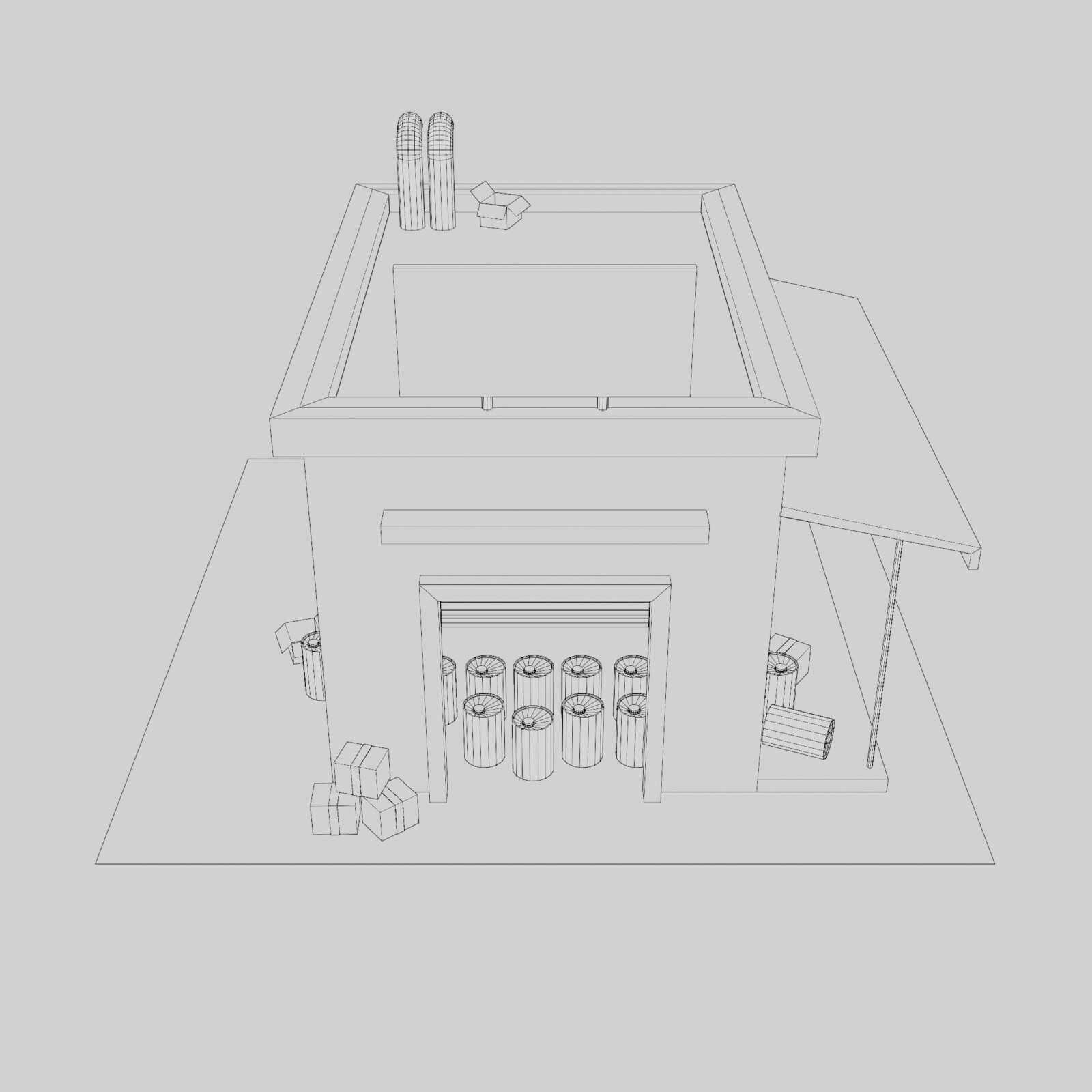 Aleh Klimchuk - Low Poly building model