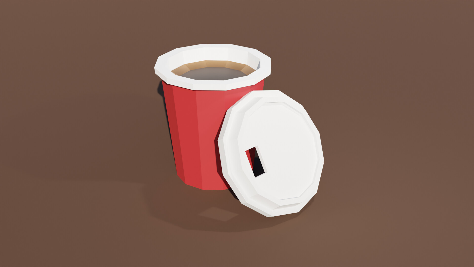 ArtStation - Low-Poly Coffee Cup