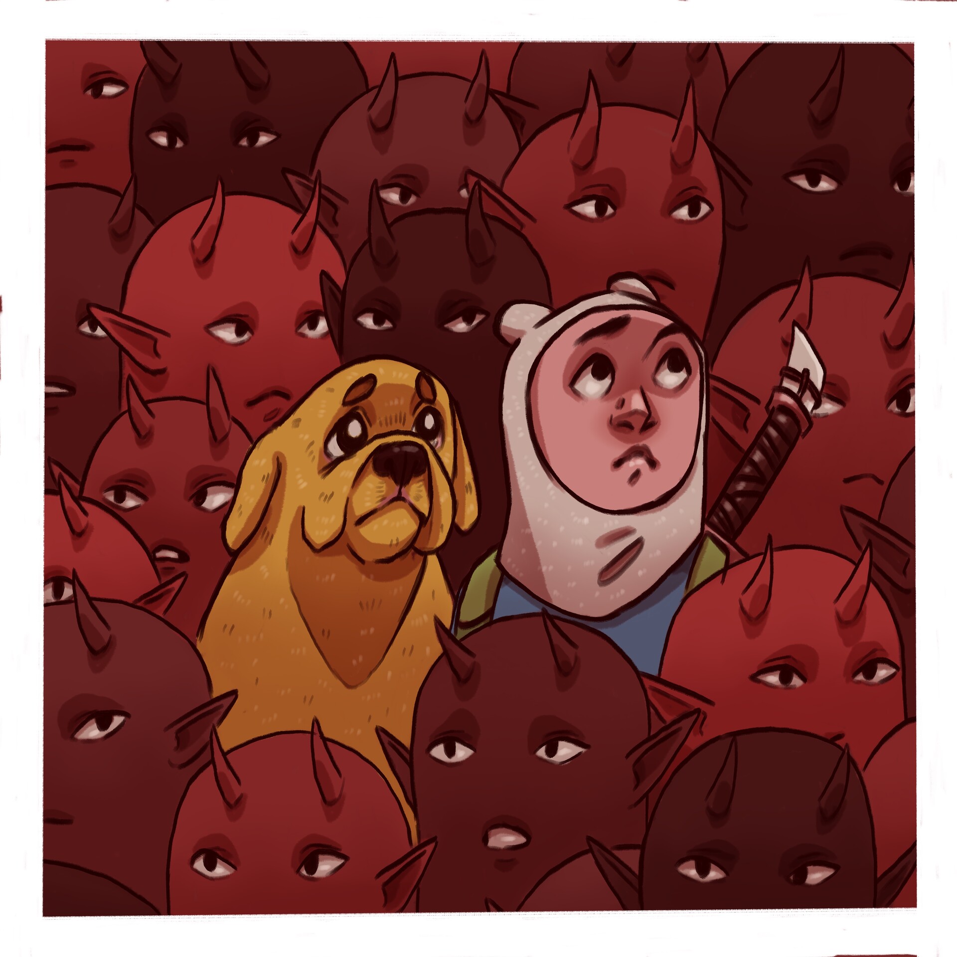 ArtStation - Finn and Jake in the Nightosphere