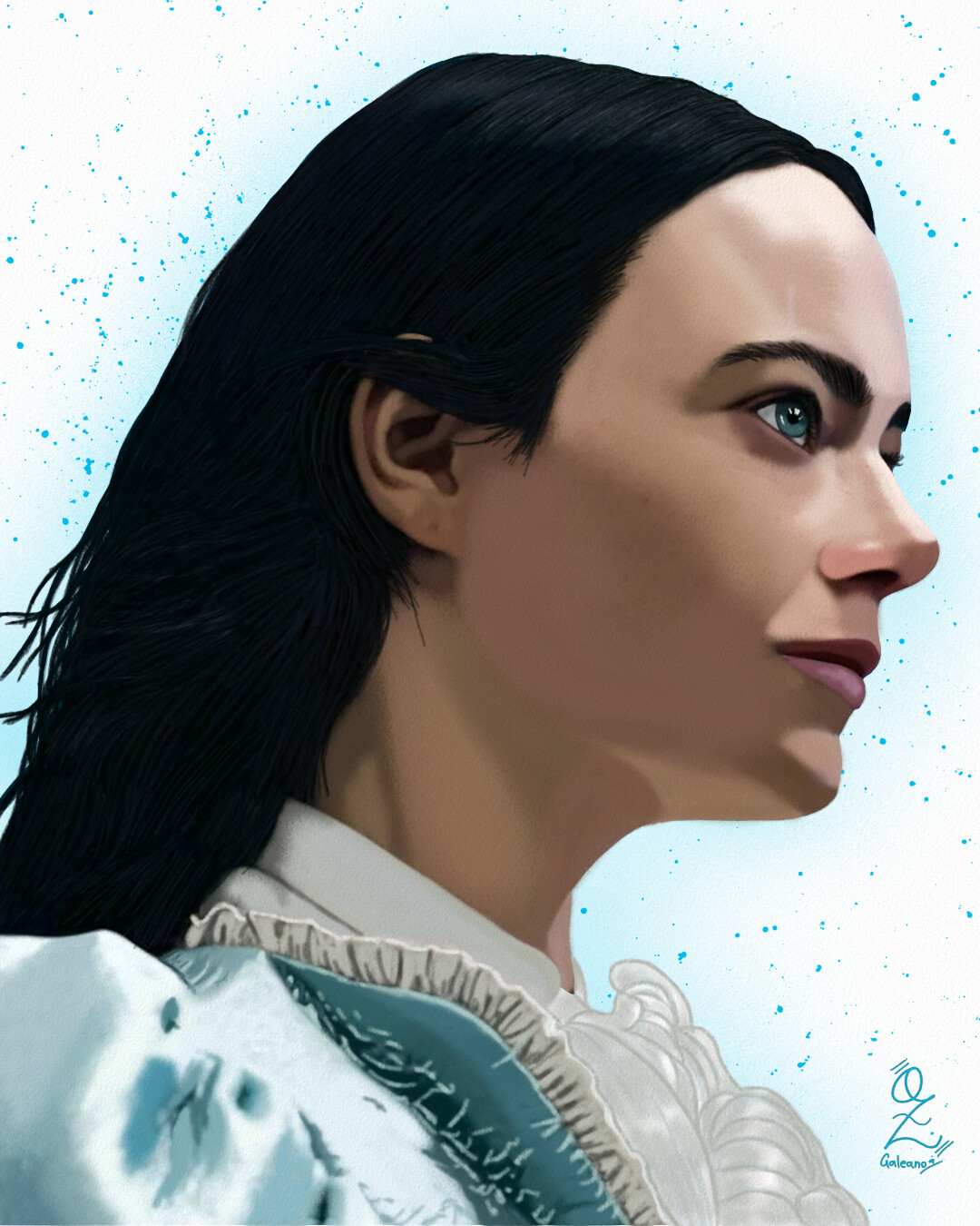 ArtStation - Emma Stone Poor Things Portrait Fanart