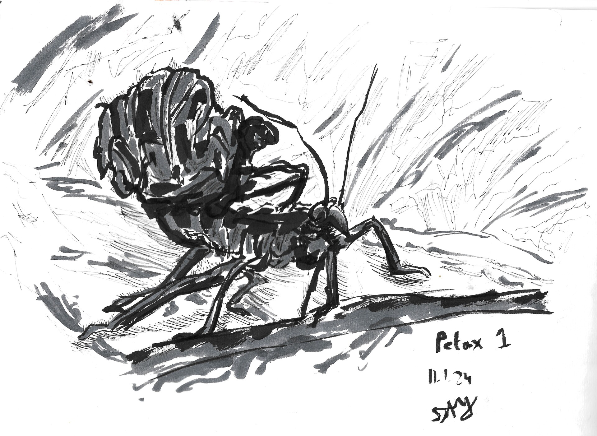 ArtStation - Petax Early Concept Sketch (1)