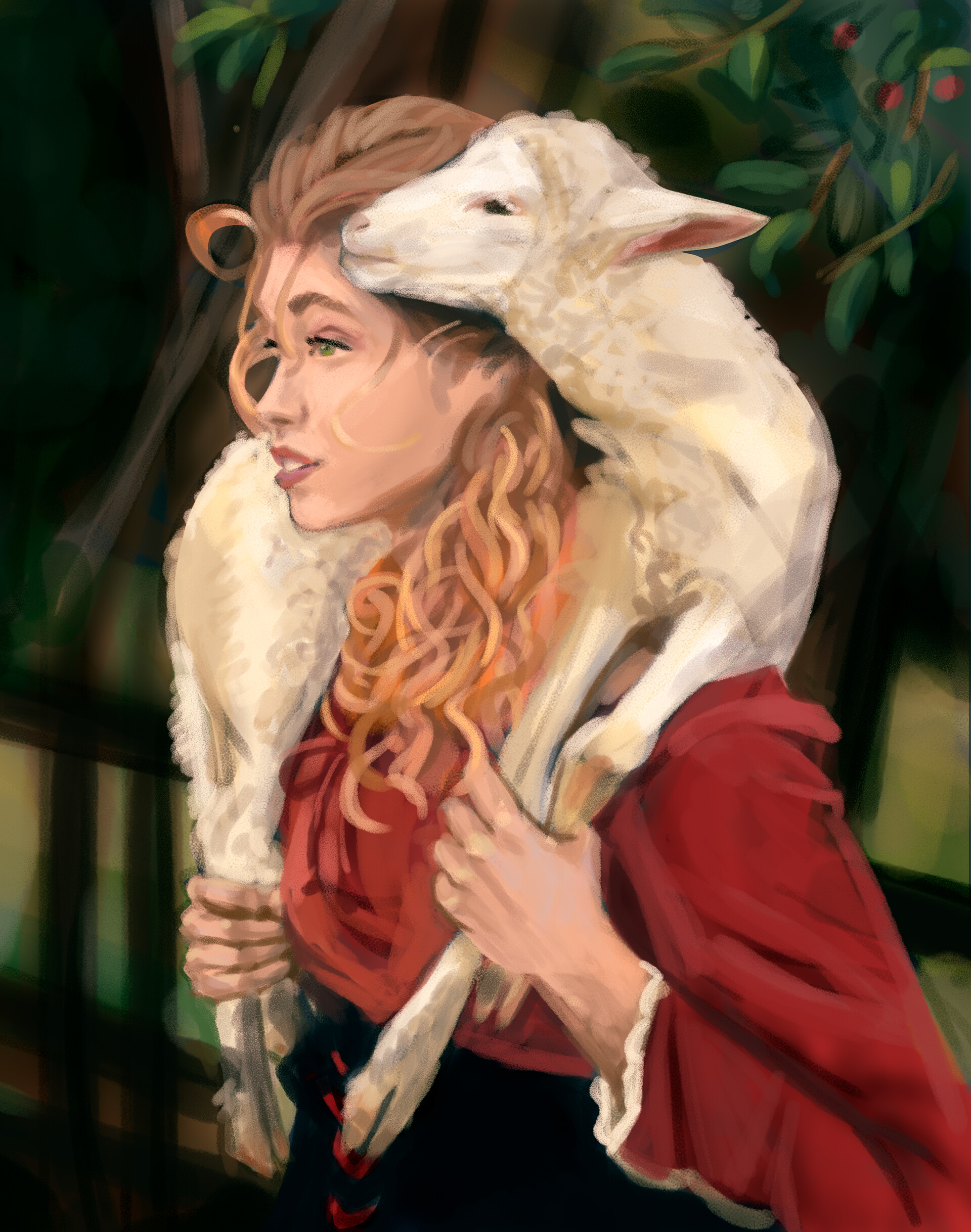 ArtStation - Lady and Her Lamb