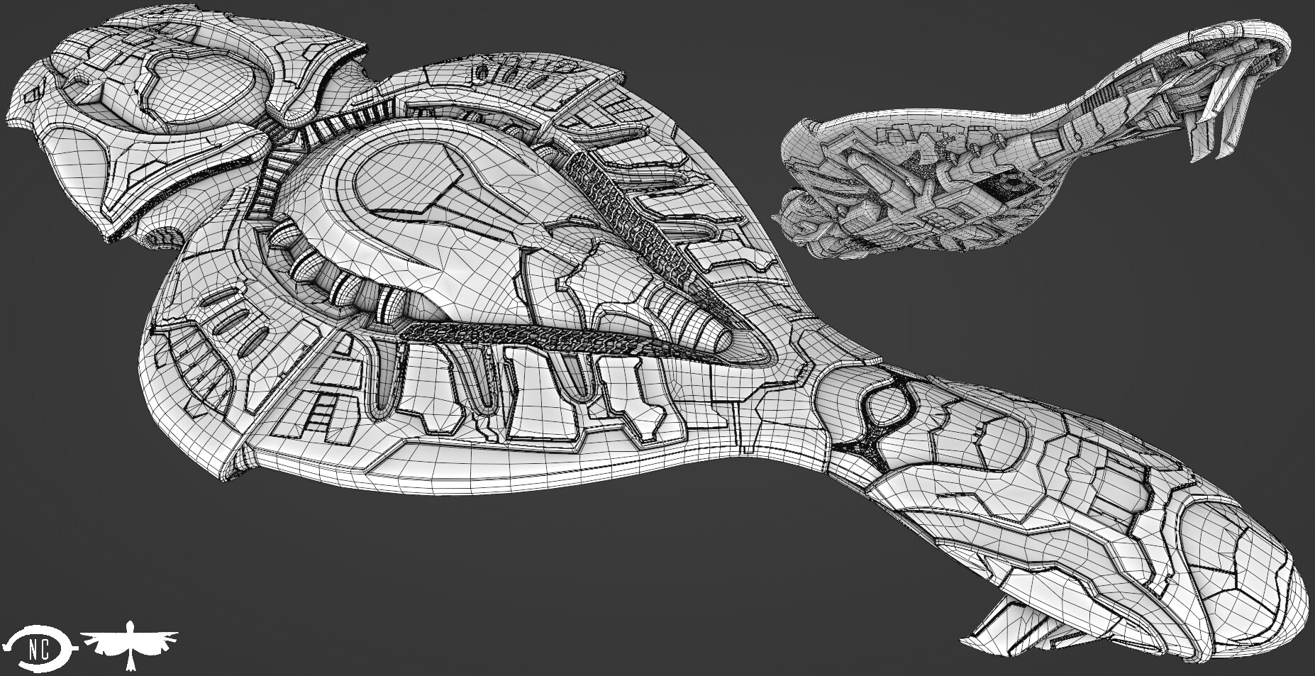 ArtStation - Halo 3:New Covenant - CCS Class Battlecruiser Model