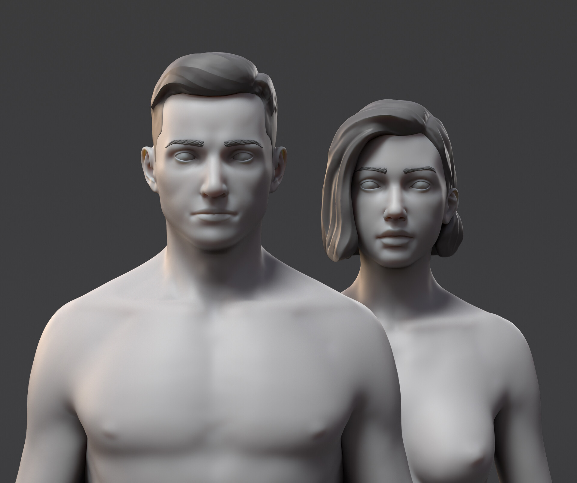 Nikolai Kharlasov - Male and Female anatomy study