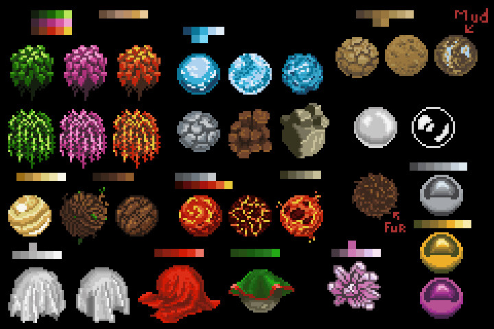 ArtStation - Pixel art materials/ textures