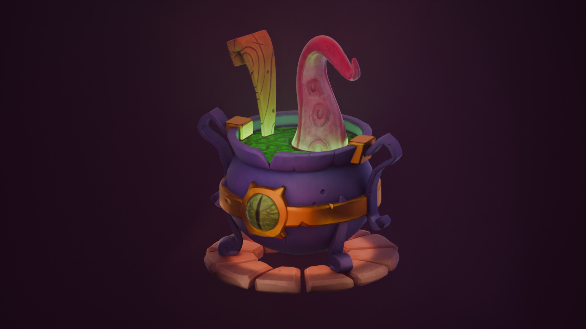 ArtStation - Stylized Fantasy Cauldron