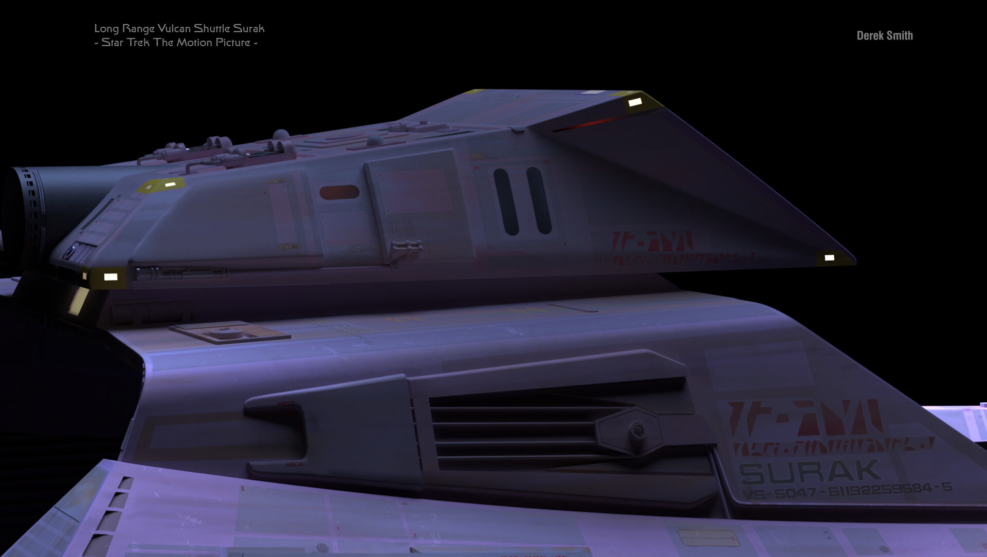 Derek Smith - Star Trek The Motion Picture - Long Range Vulcan Shuttle ...