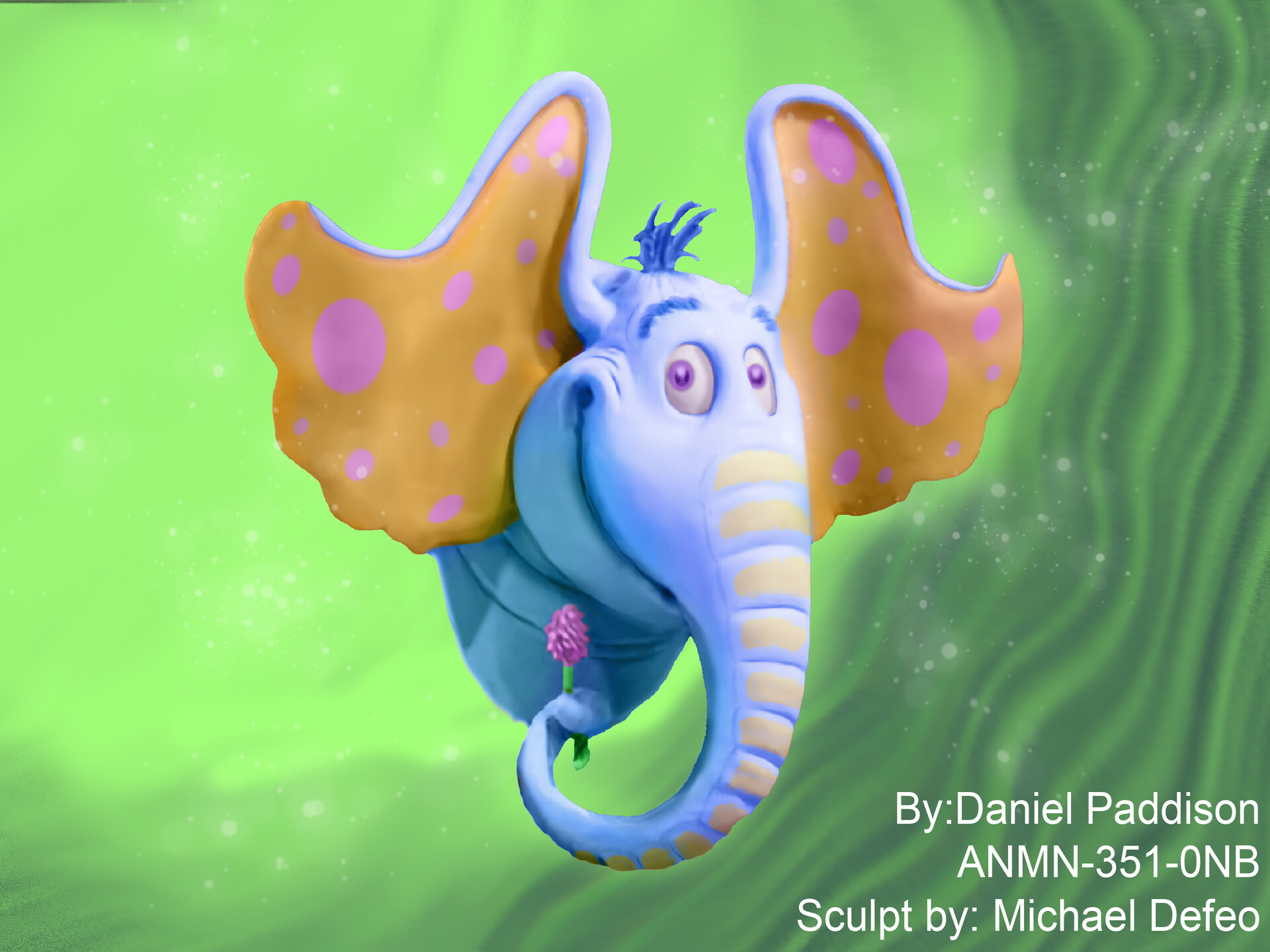 ArtStation - 3D Model Painting: Spot-Eared Horton