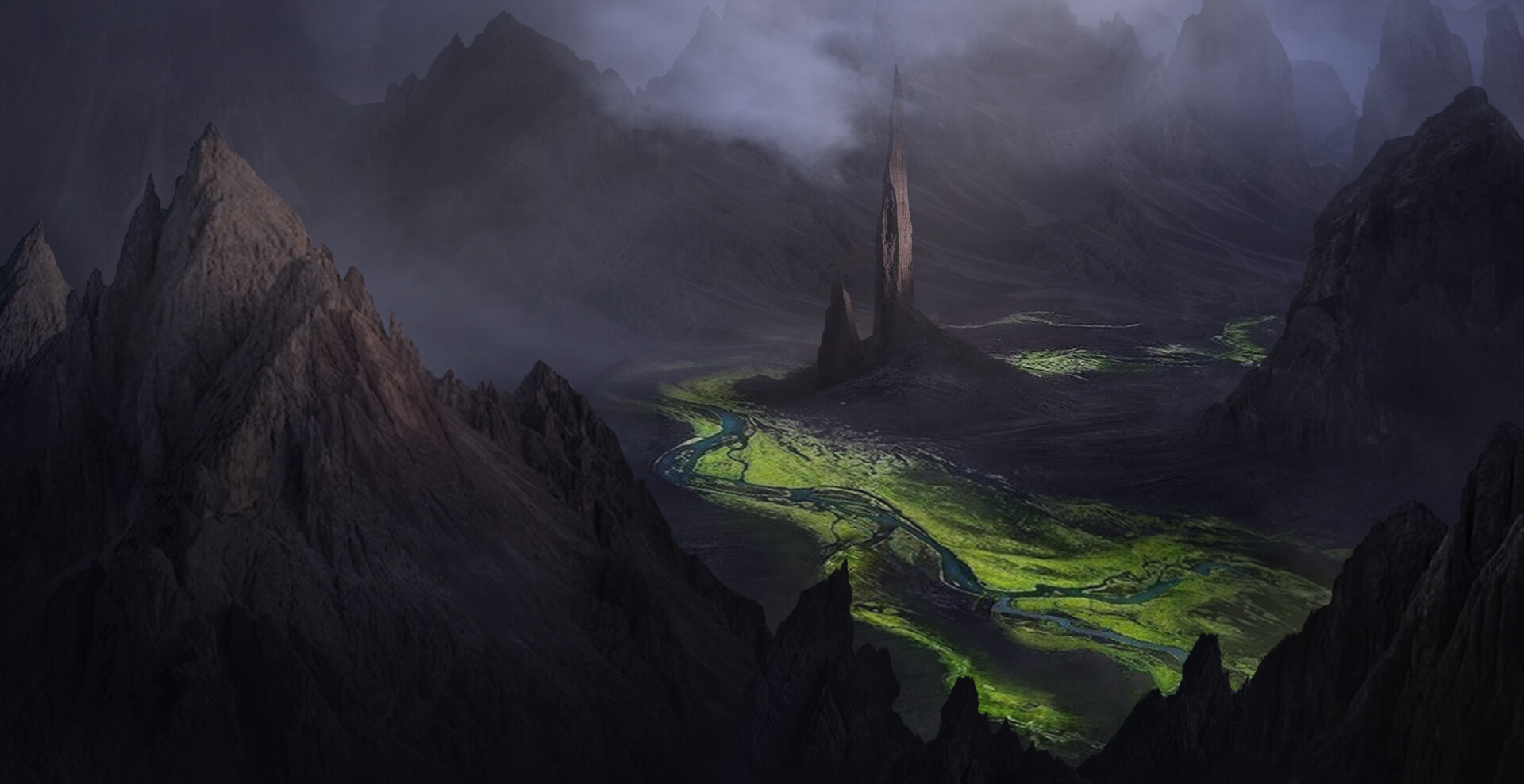 ArtStation - Toxic River. Environment concept