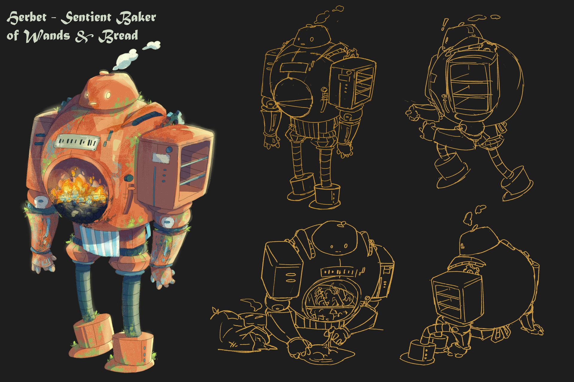 ArtStation - Tuna Mail - Herbert Character Sheet