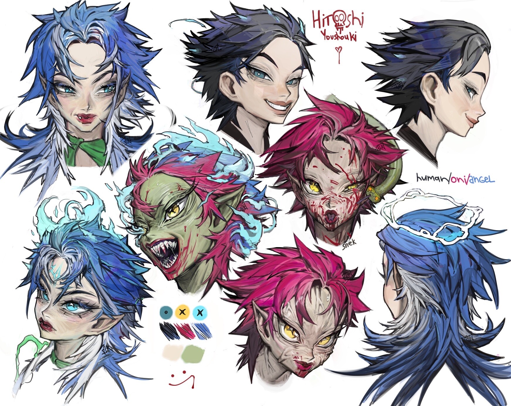 ArtStation - Hand Demon (Demon Slayer) / shinigami in AU | human/demon ...