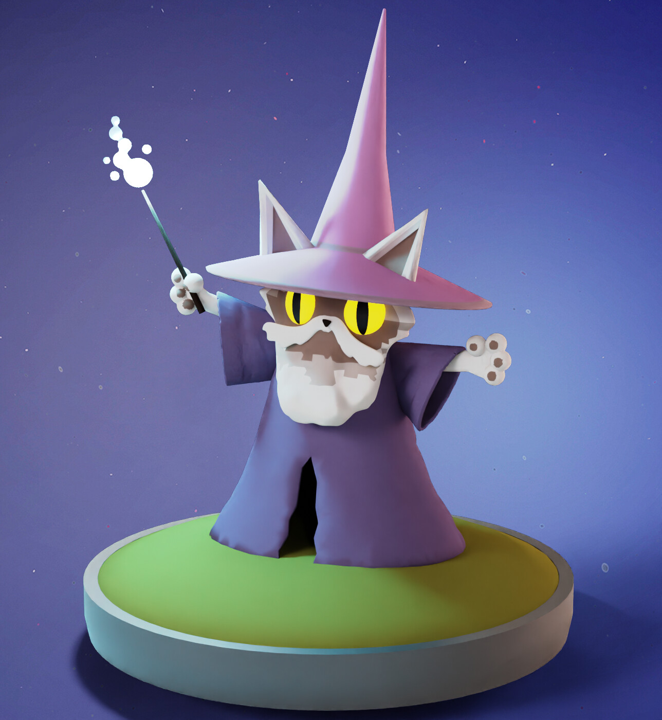 ArtStation - Wizard Cat
