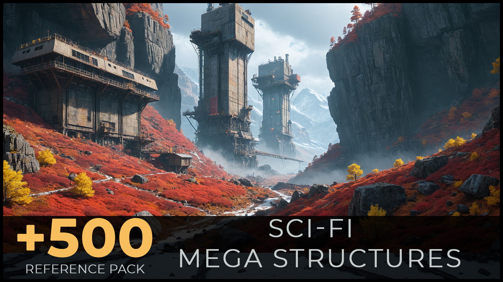 ConceptArt Library - Sci-Fi MegaStructures - Concept Art References Pack