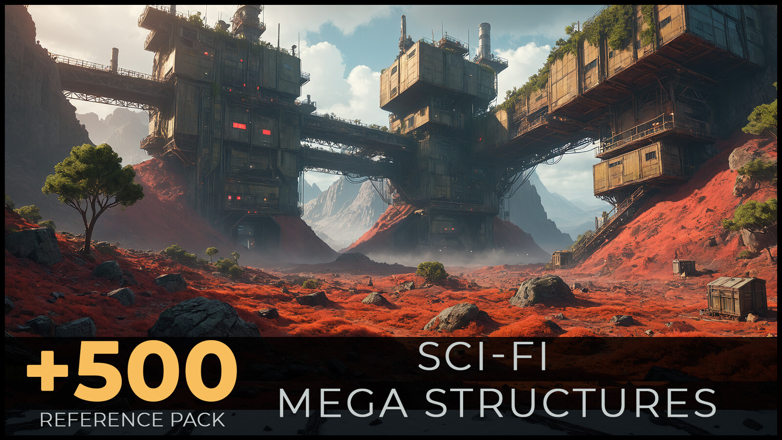 ConceptArt Library - Sci-Fi MegaStructures - Concept Art References Pack