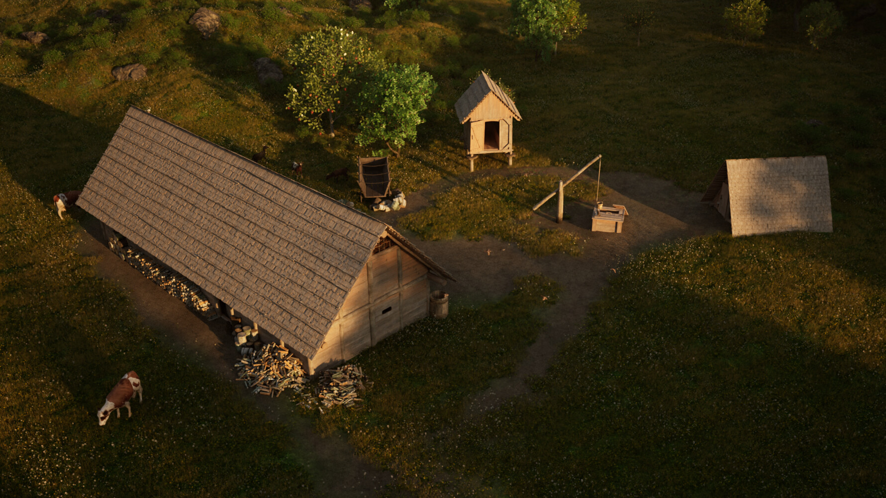 ArtStation - Early medieval farmstead