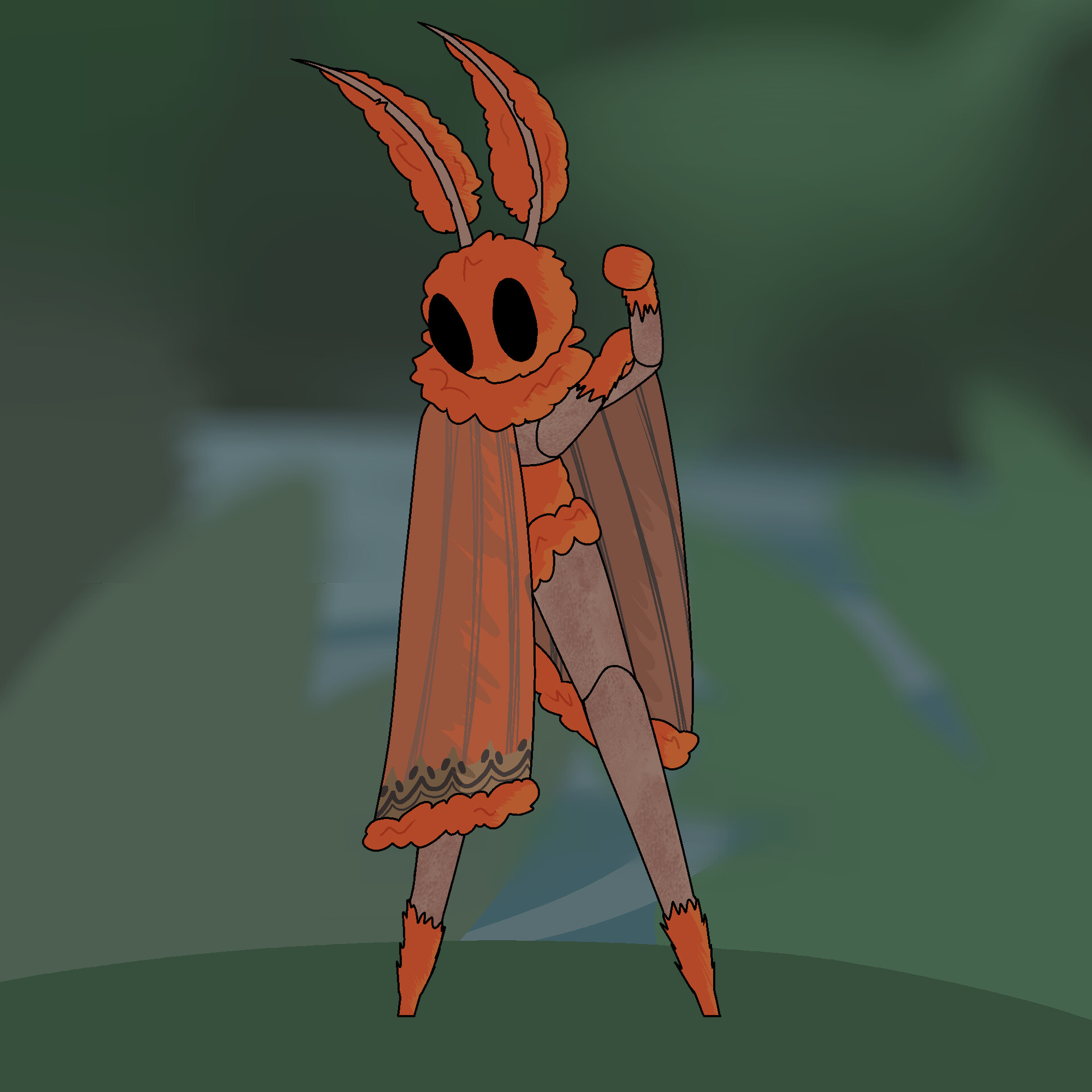 ArtStation - Atlas Moth Character