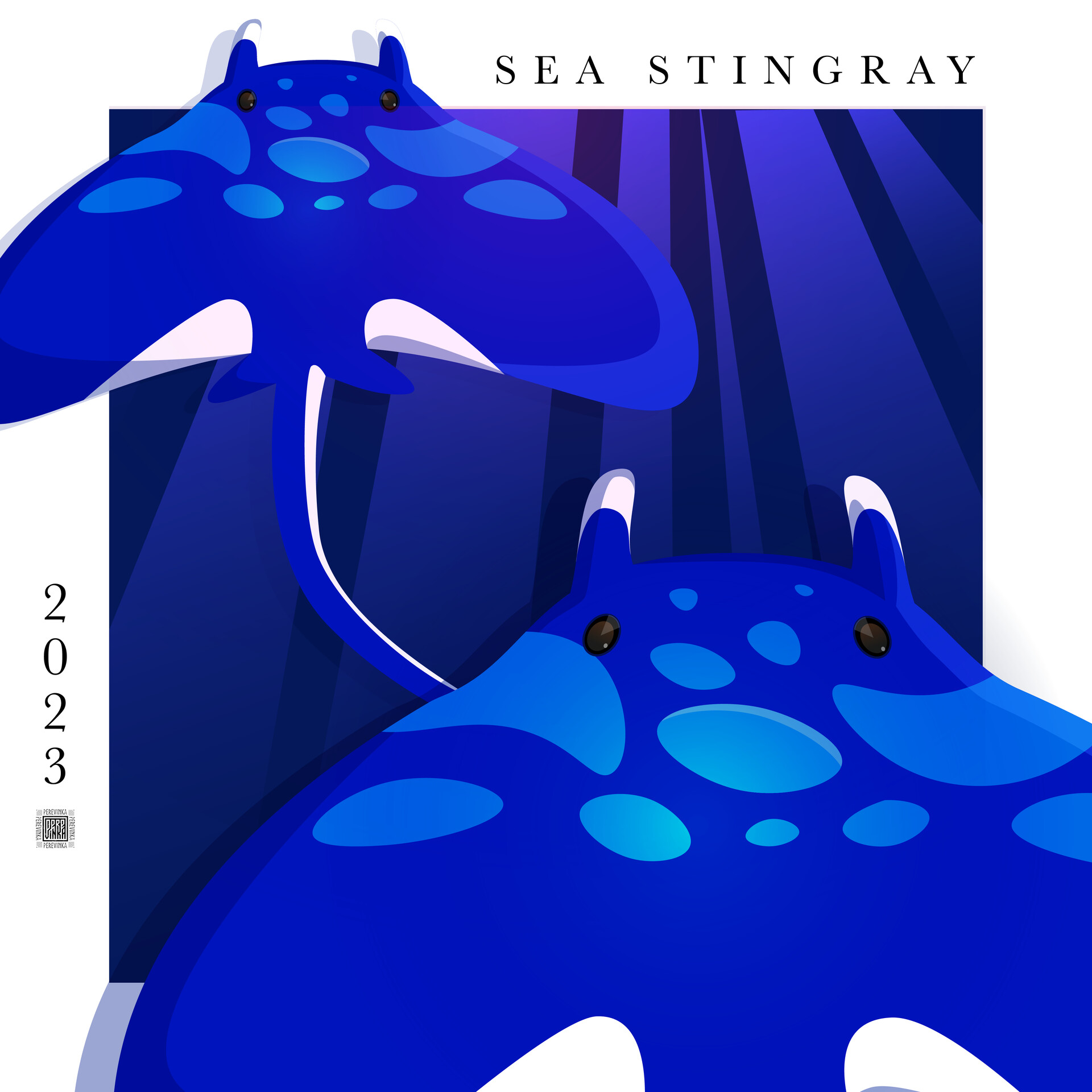 ArtStation - Sea Stingray - vector artwork 2023