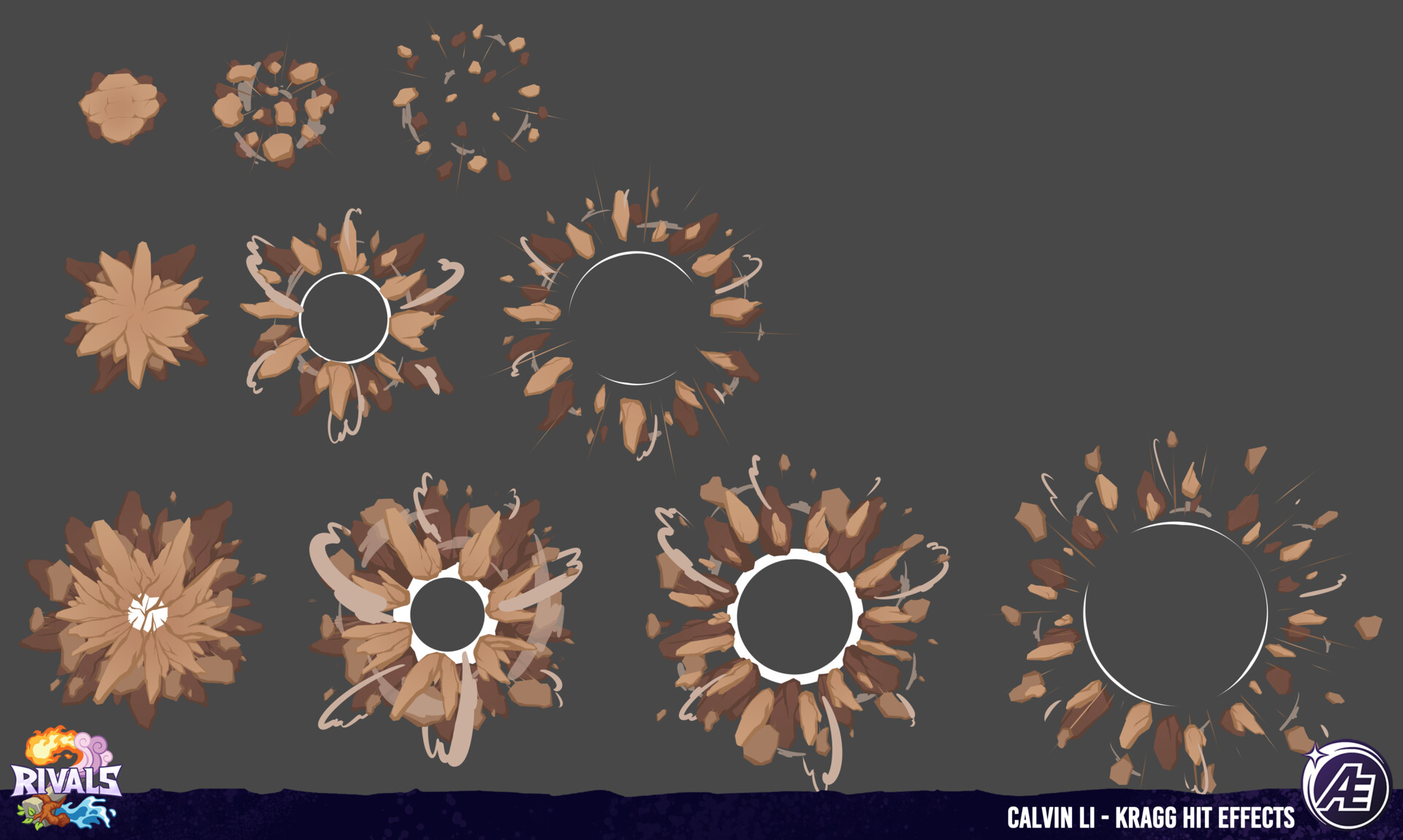 Calvin Li - Rivals of Aether 2 - Kragg VFX Concepts