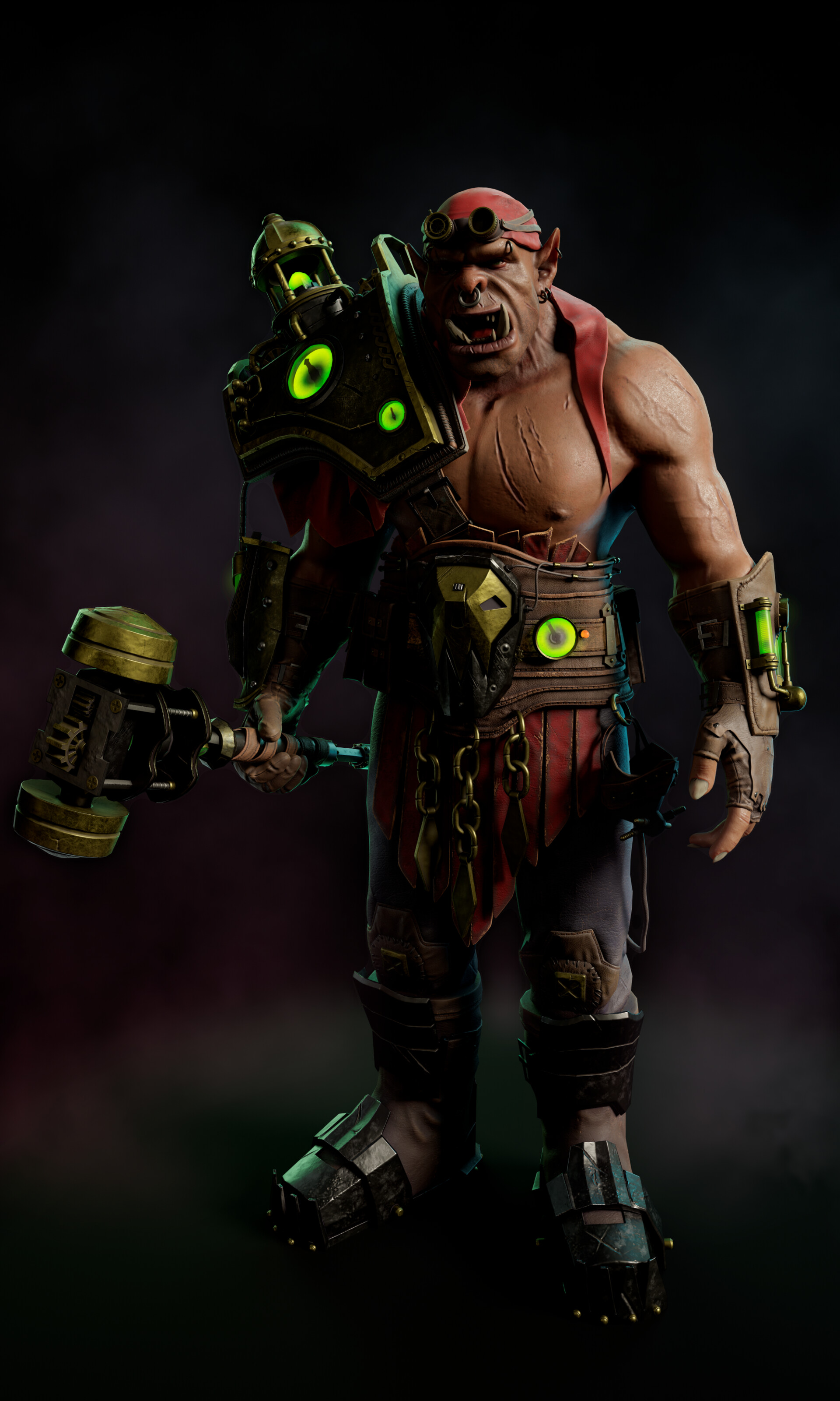 ArtStation - Steampunk Ork