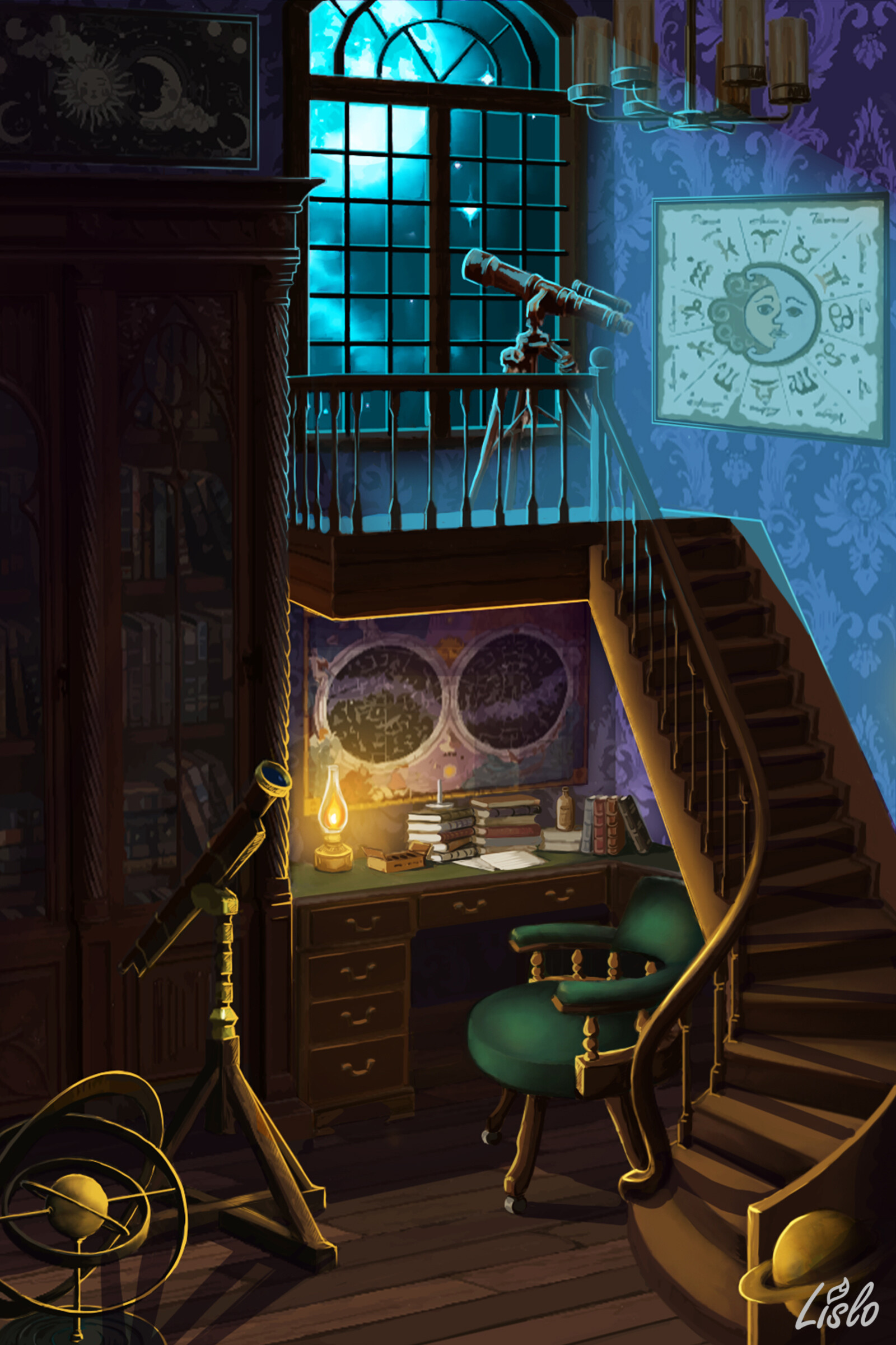 ArtStation - Stargazer's room
