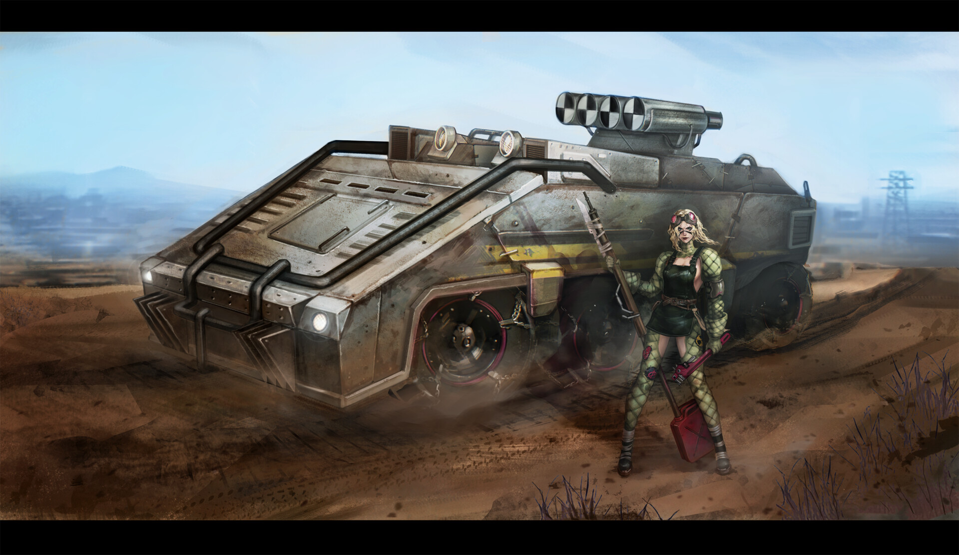 ArtStation - girl mechanic