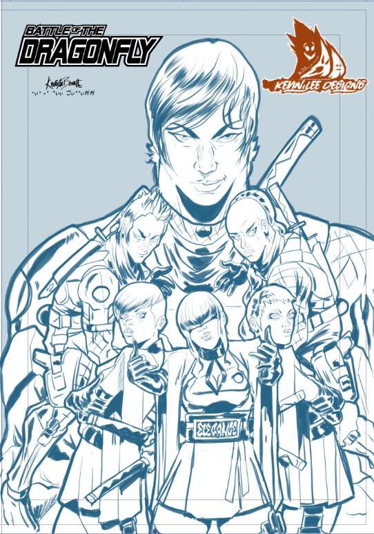 ArtStation - BATTLE OF THE DRAGONFLY VOL. 1 REWORKED FRONT COVER