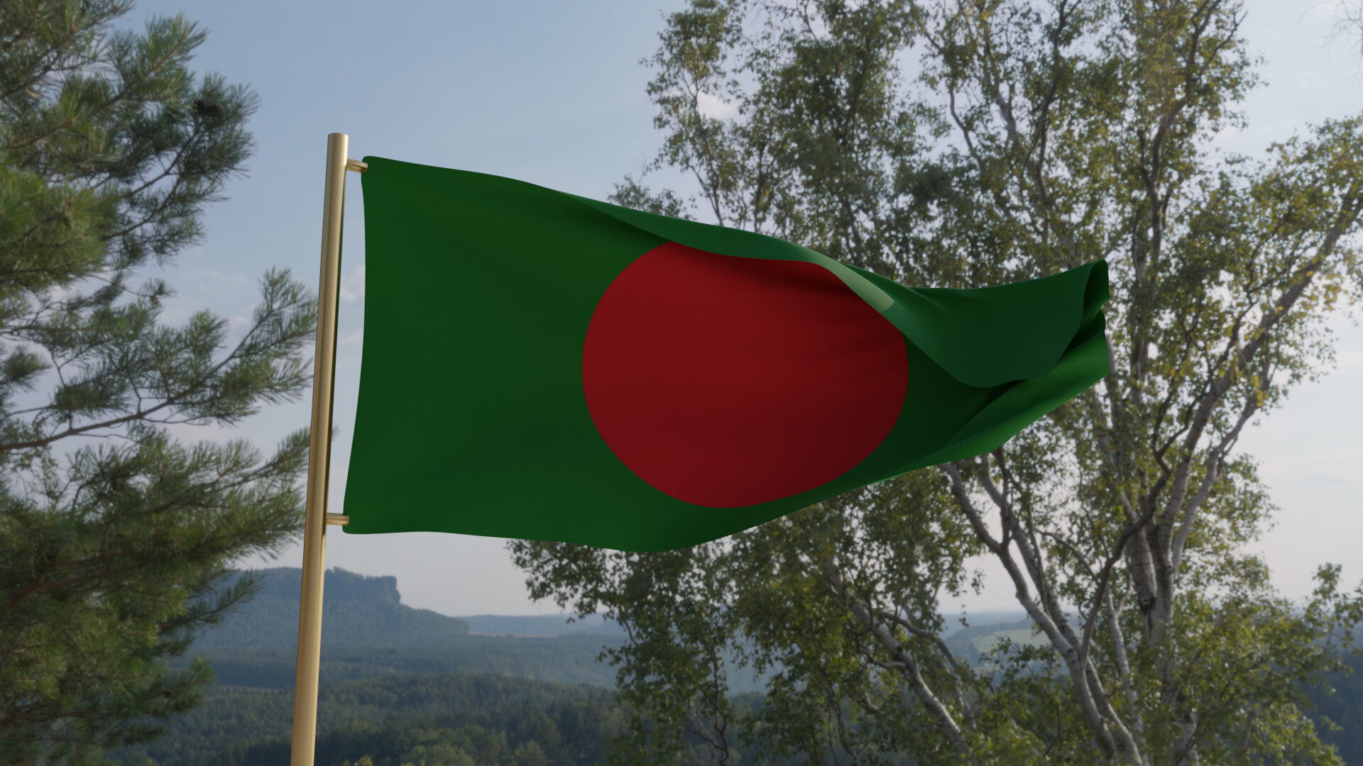 ArtStation - Bangladesh Flag Animation